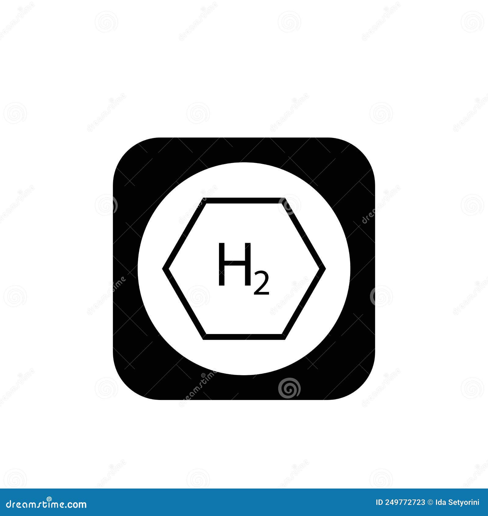Hydrogen Logo On Gas Station. H2 Combustion Engine For Emission Free ...