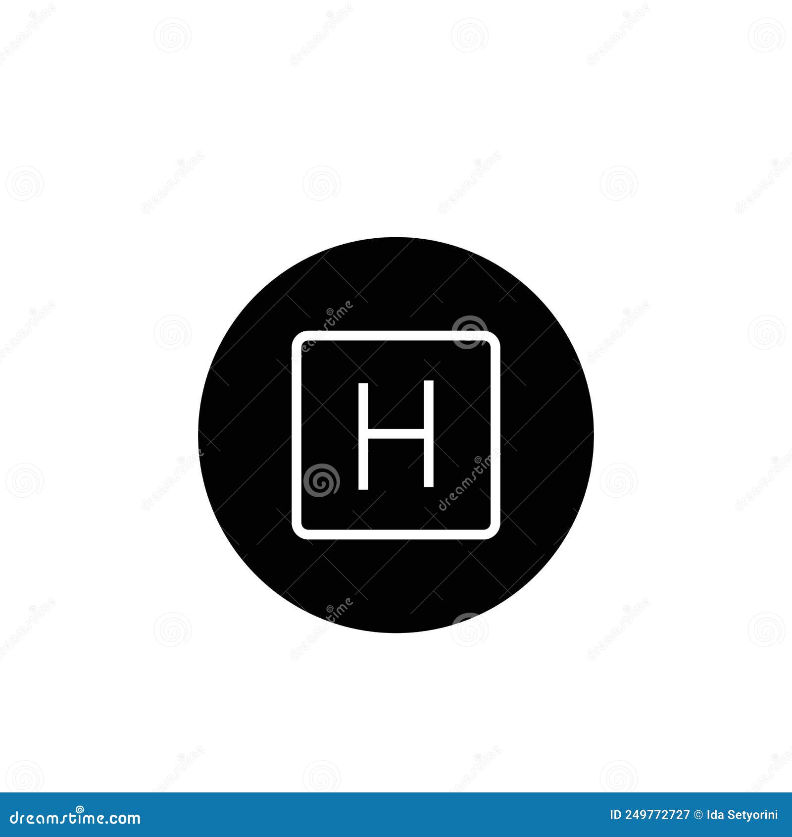 Hydrogen Logo On Gas Station. H2 Combustion Engine For Emission Free ...