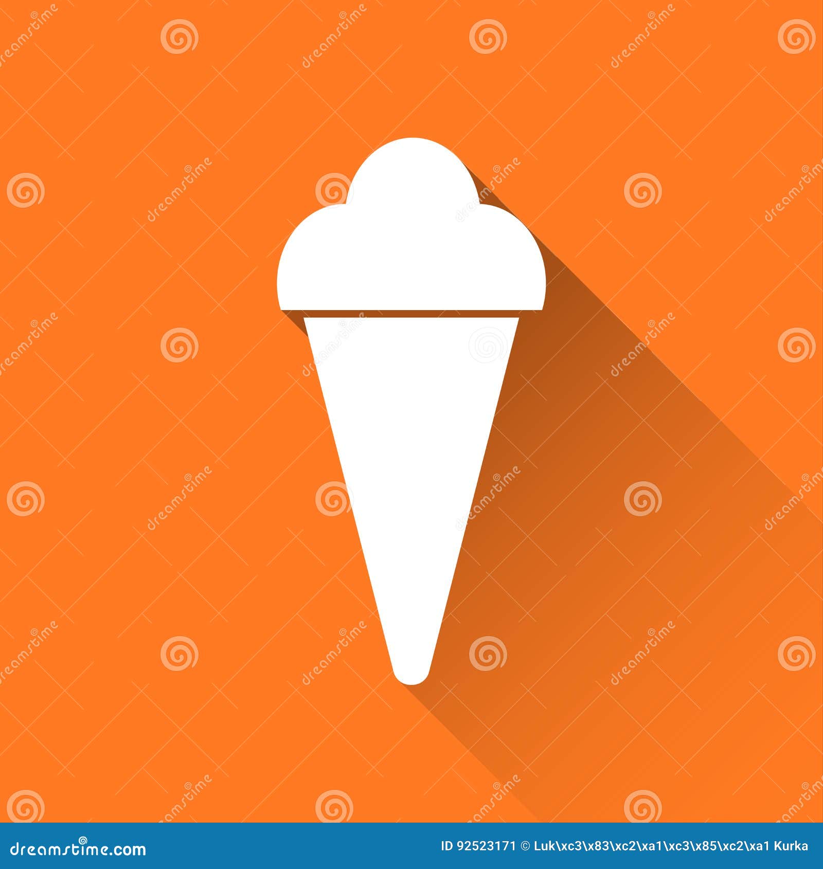 Simple Ice Cream Icon, Holiday Symbol Stock Vector - Illustration of ...