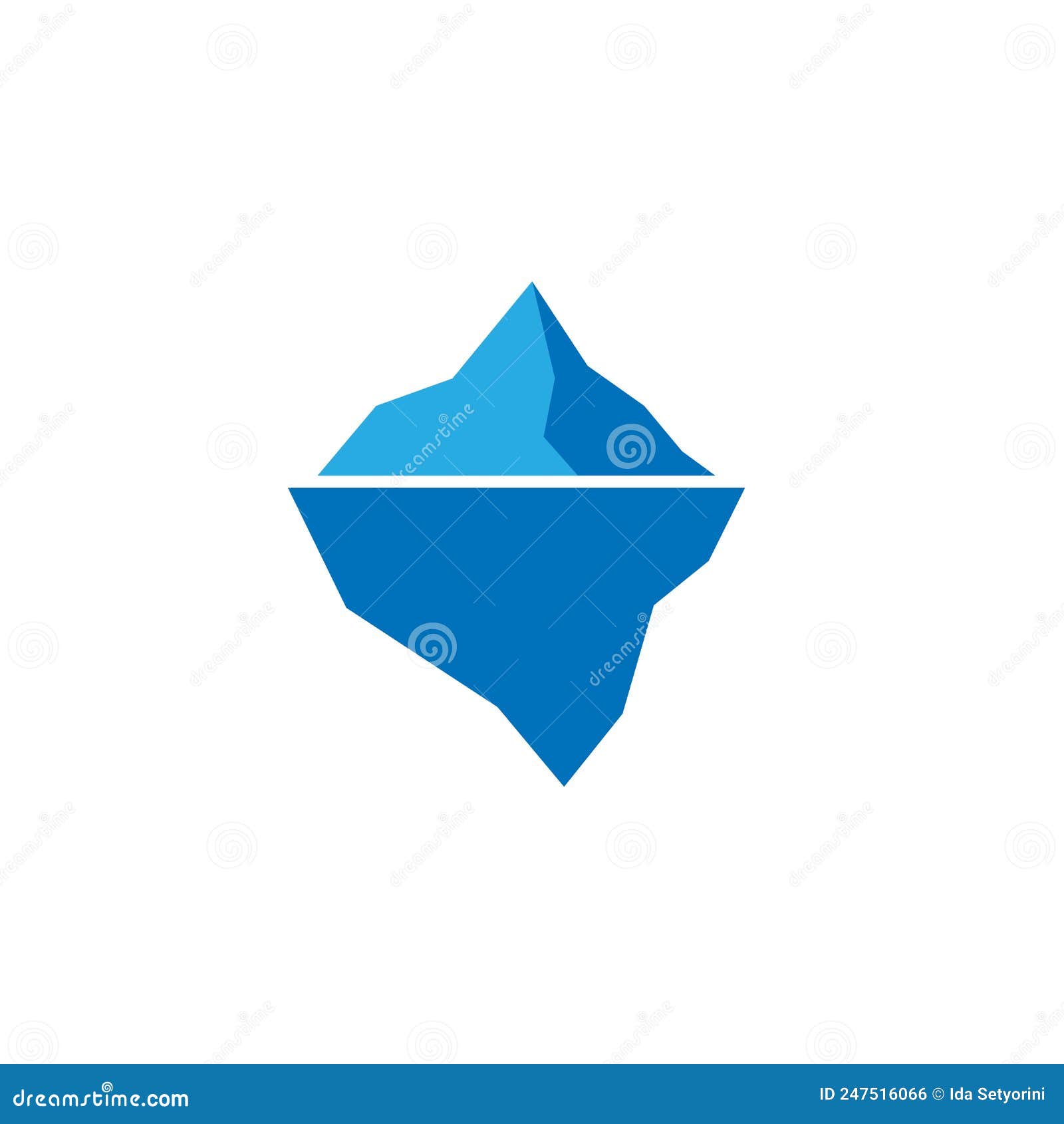 Simple iceberg icon design stock illustration. Illustration of element ...