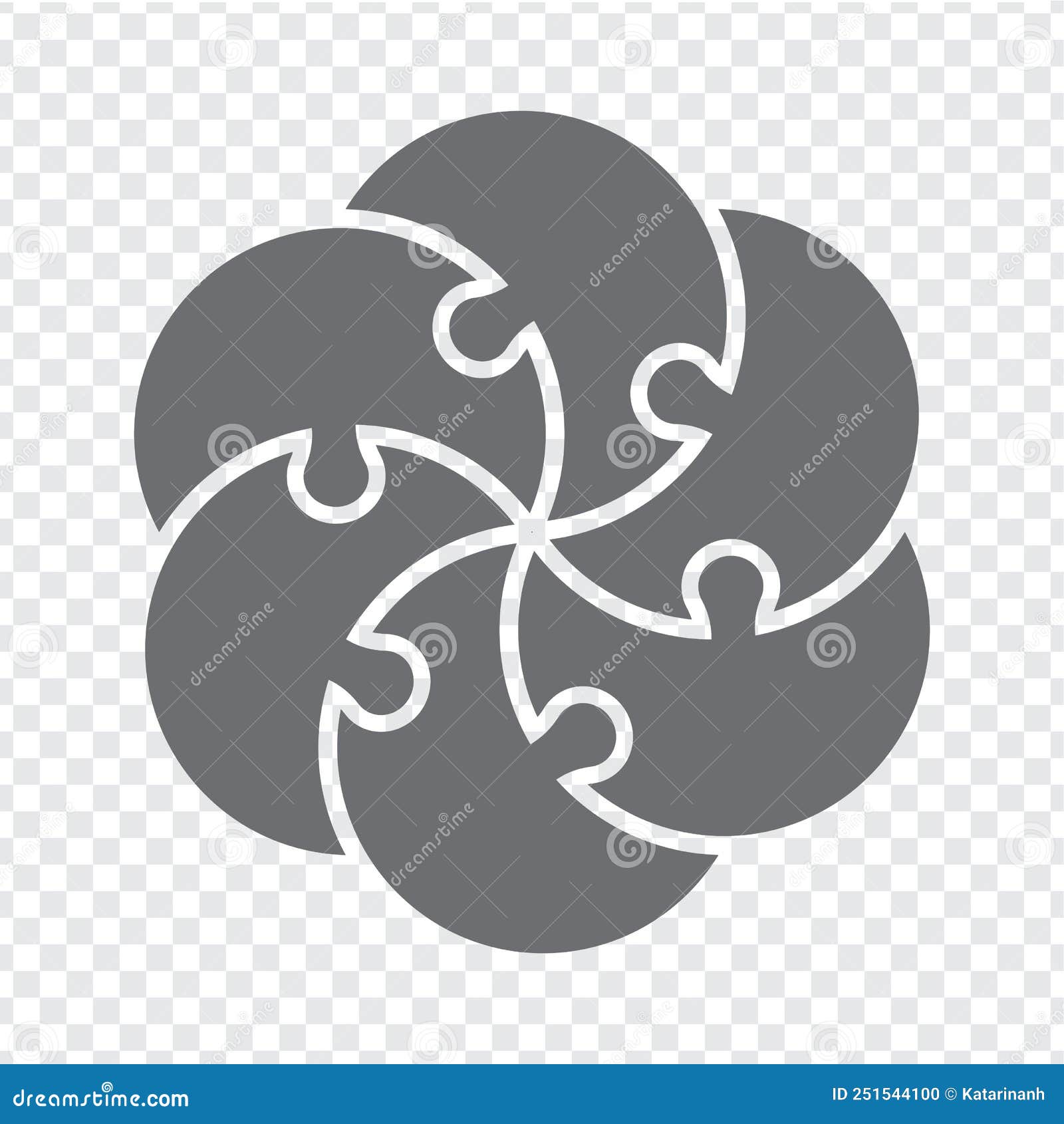 Circle Puzzle Infographic, Diagram, 8 Options Vector Illustration ...