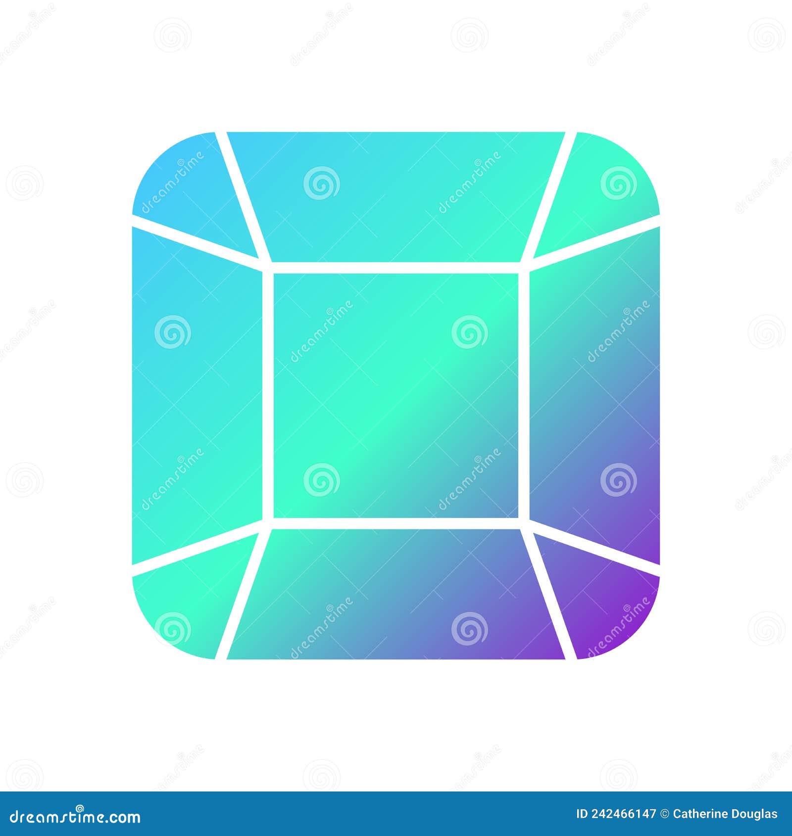 Simple Icon Gem Element for Your Design Stock Vector - Illustration of ...