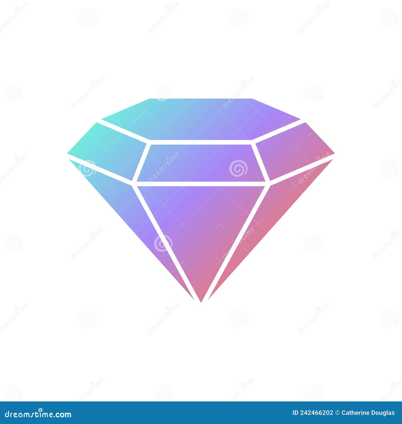 Simple Icon Gem Element for Your Design Stock Vector - Illustration of ...