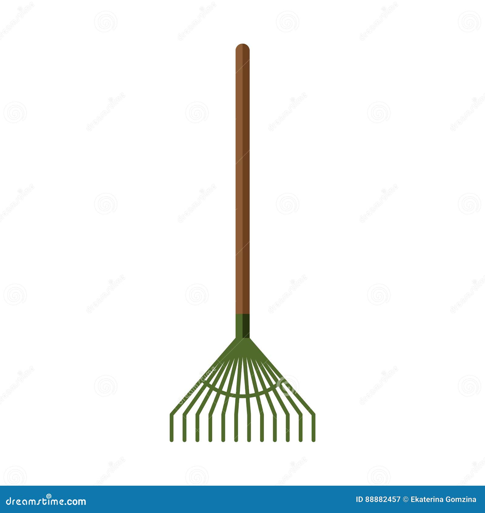 Simple Icon for Lawn Rake. Vector Illustration Stock Vector ...
