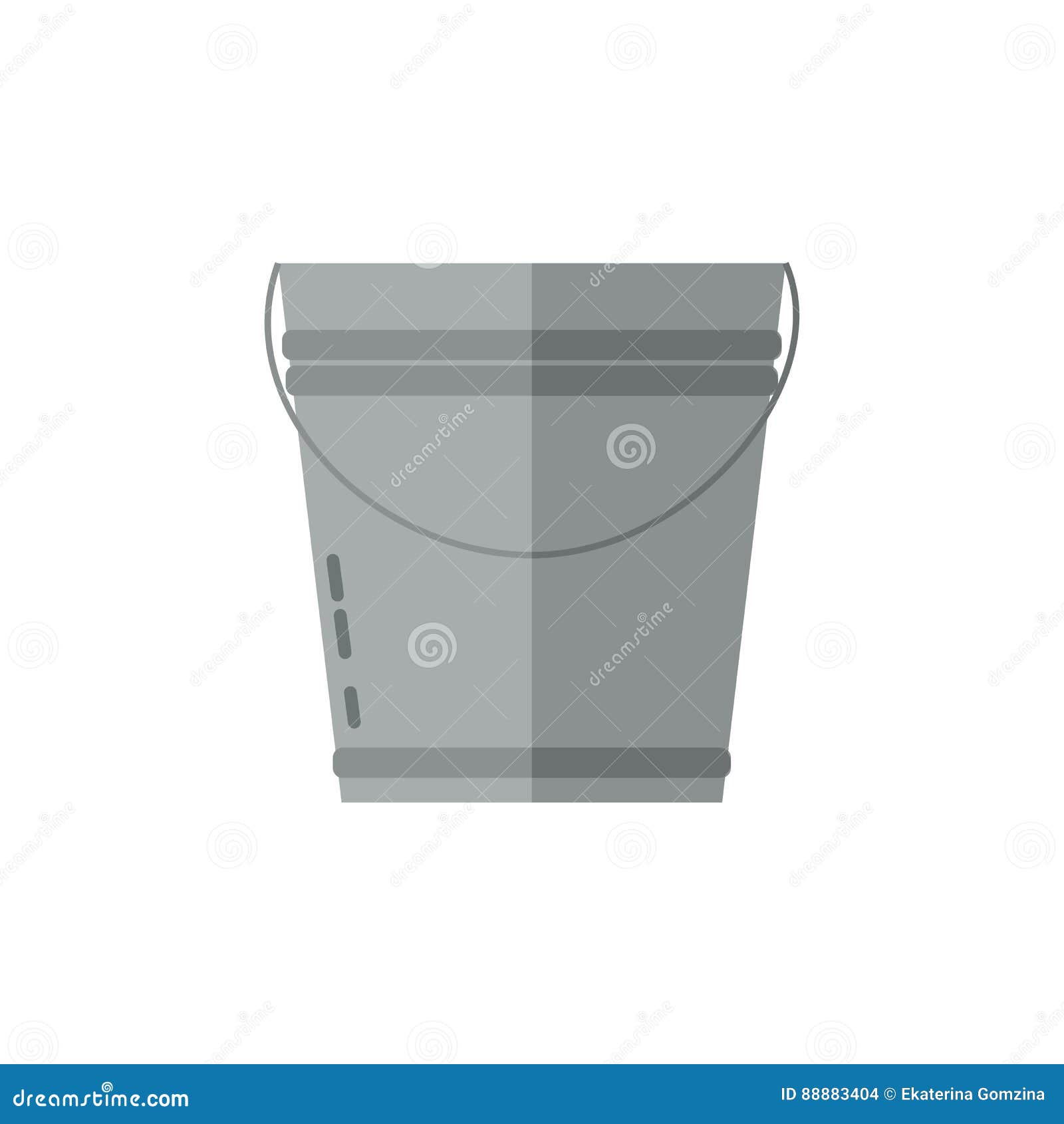 Simple Icon of Metal Bucket. Vector Illustration Stock Vector ...