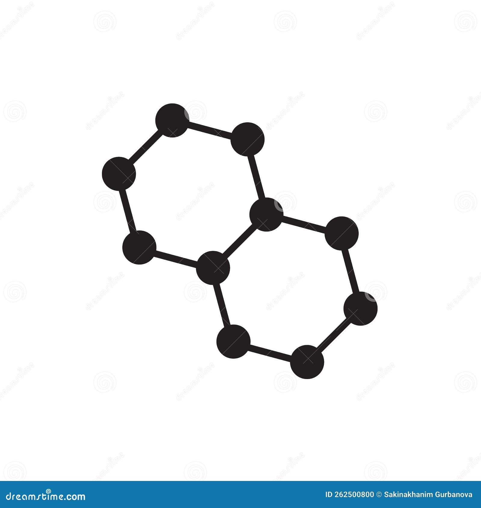 Simple icon molecule stock illustration. Illustration of bang - 262500800