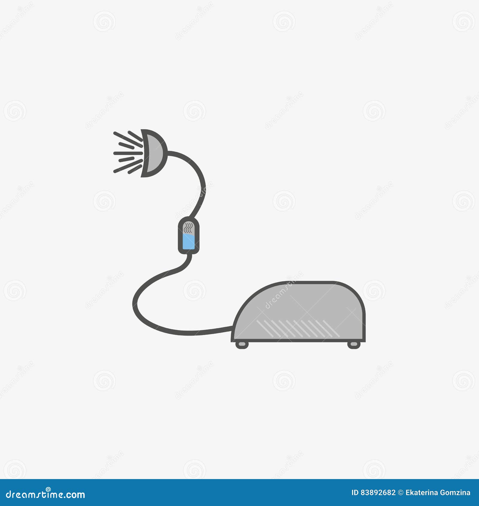 A Simple Icon of Nebuliser for Steam Inhalation of Lung. Stock Vector ...