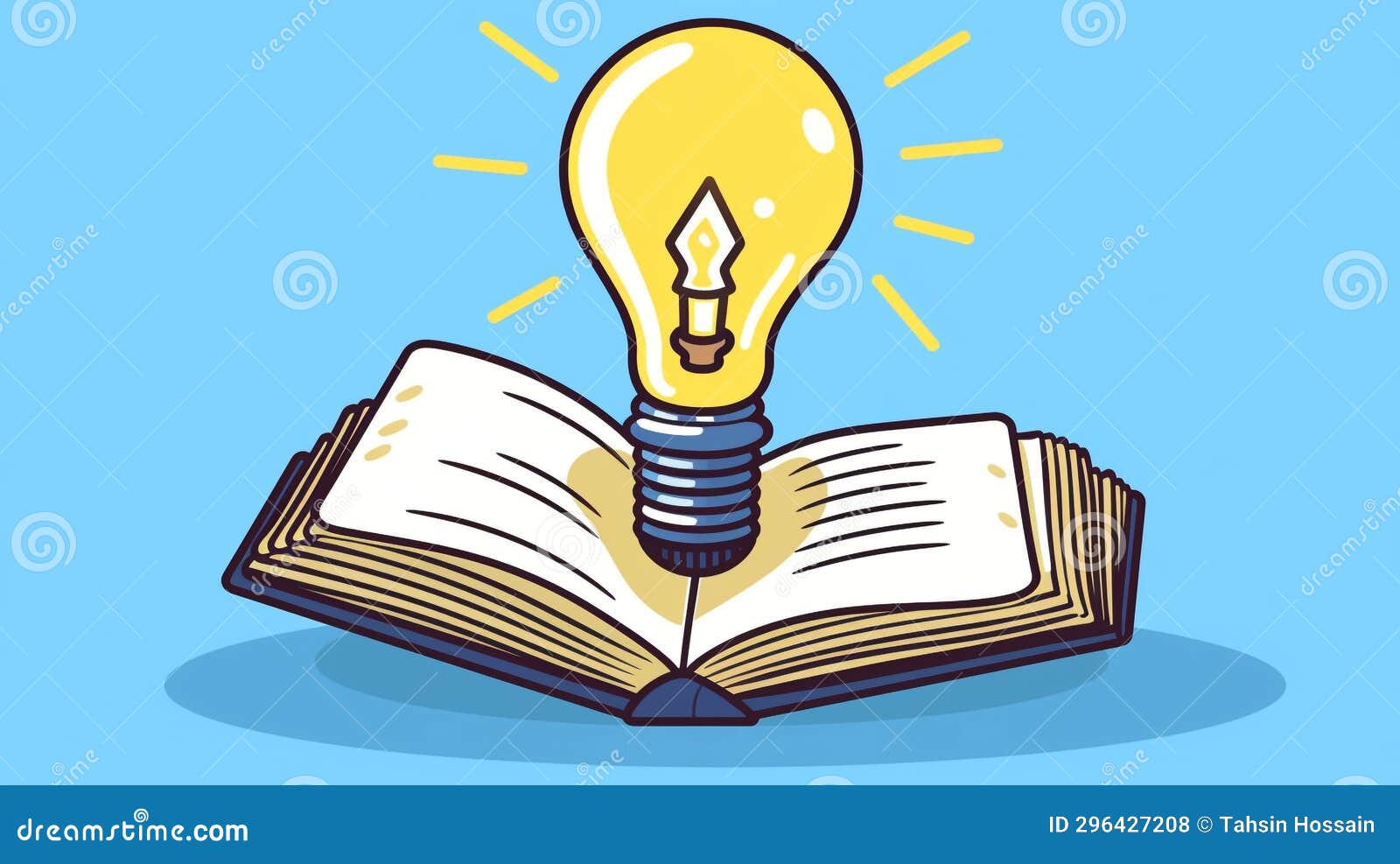 A Simple Icon of a Ruler Next To an Open Book with a Light Bulb Glowing ...