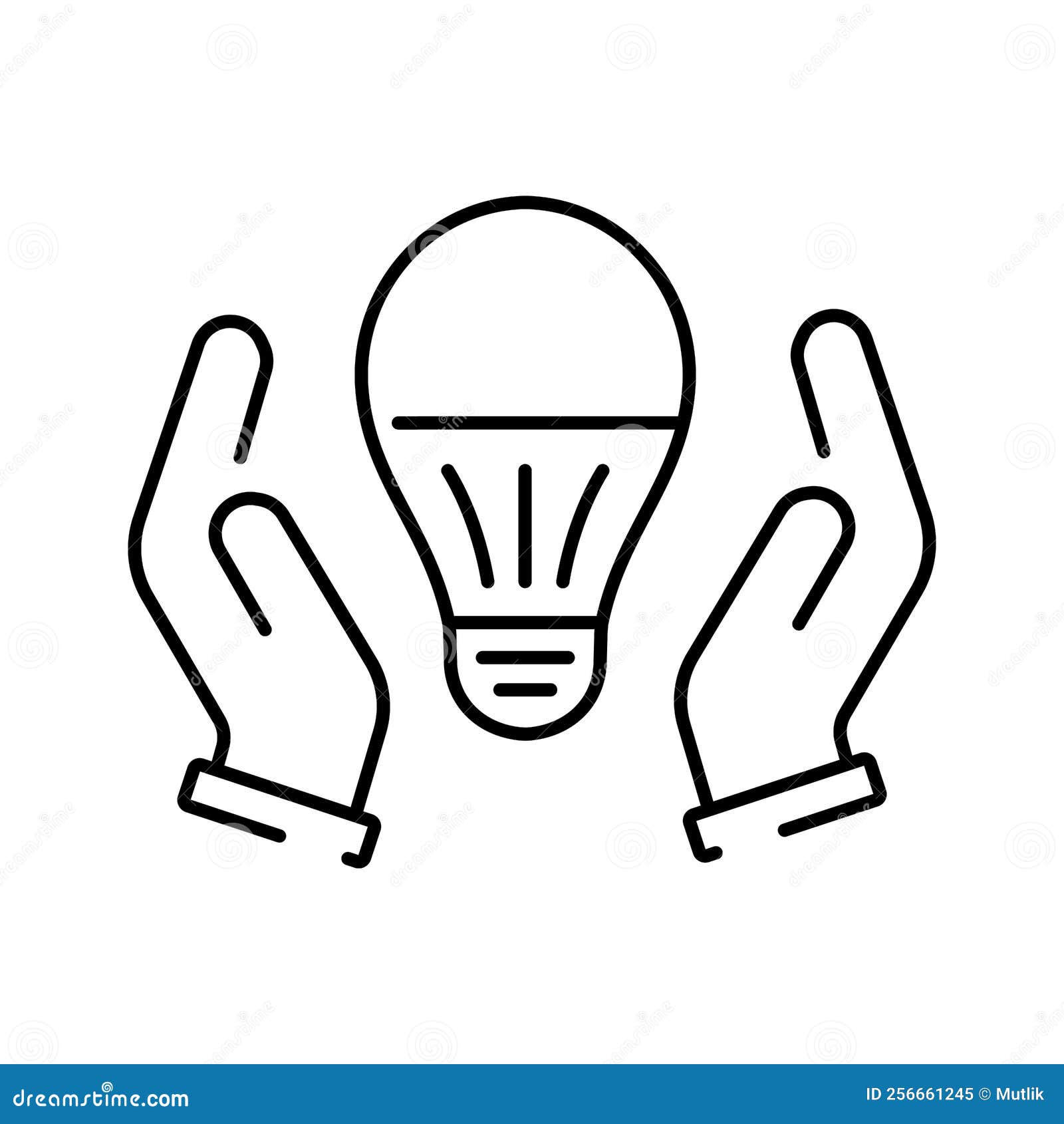 A Simple Icon Icon for Saving Electricity. Vector Illustration Stock ...