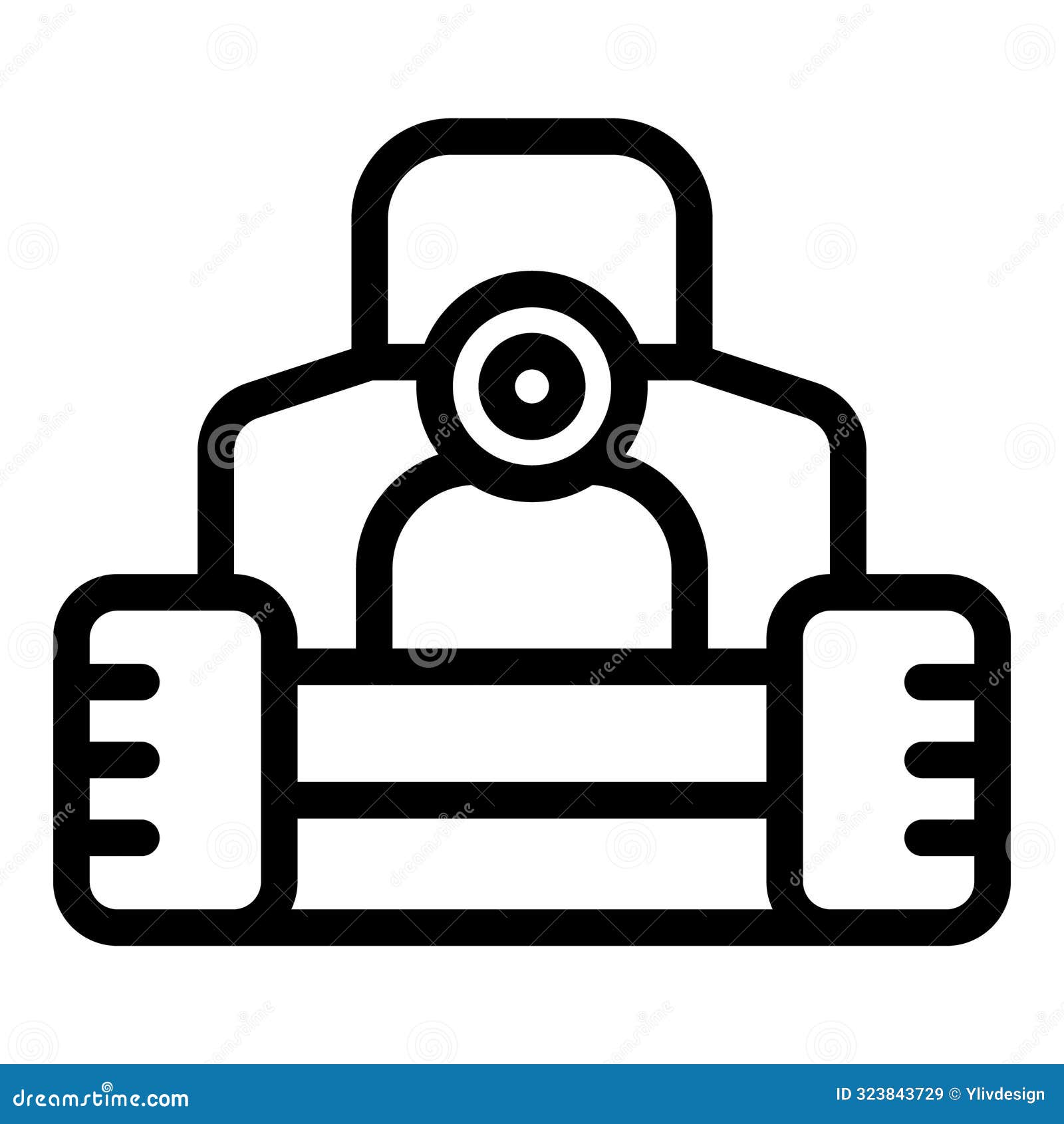 Autonomous Driverless Robotic Vehicle Icon Showing Self Driving Car ...