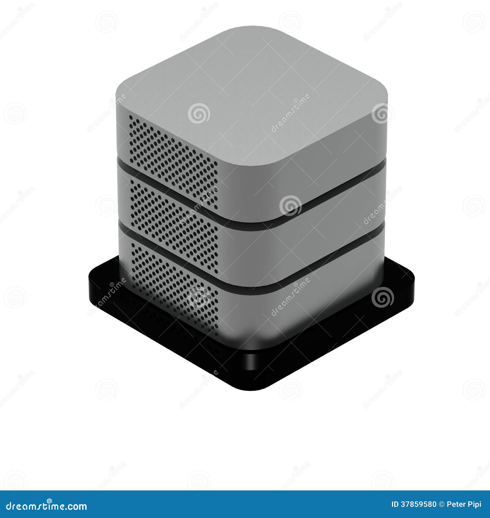 Simple Icon of Server Isolated on White Stock Illustration ...