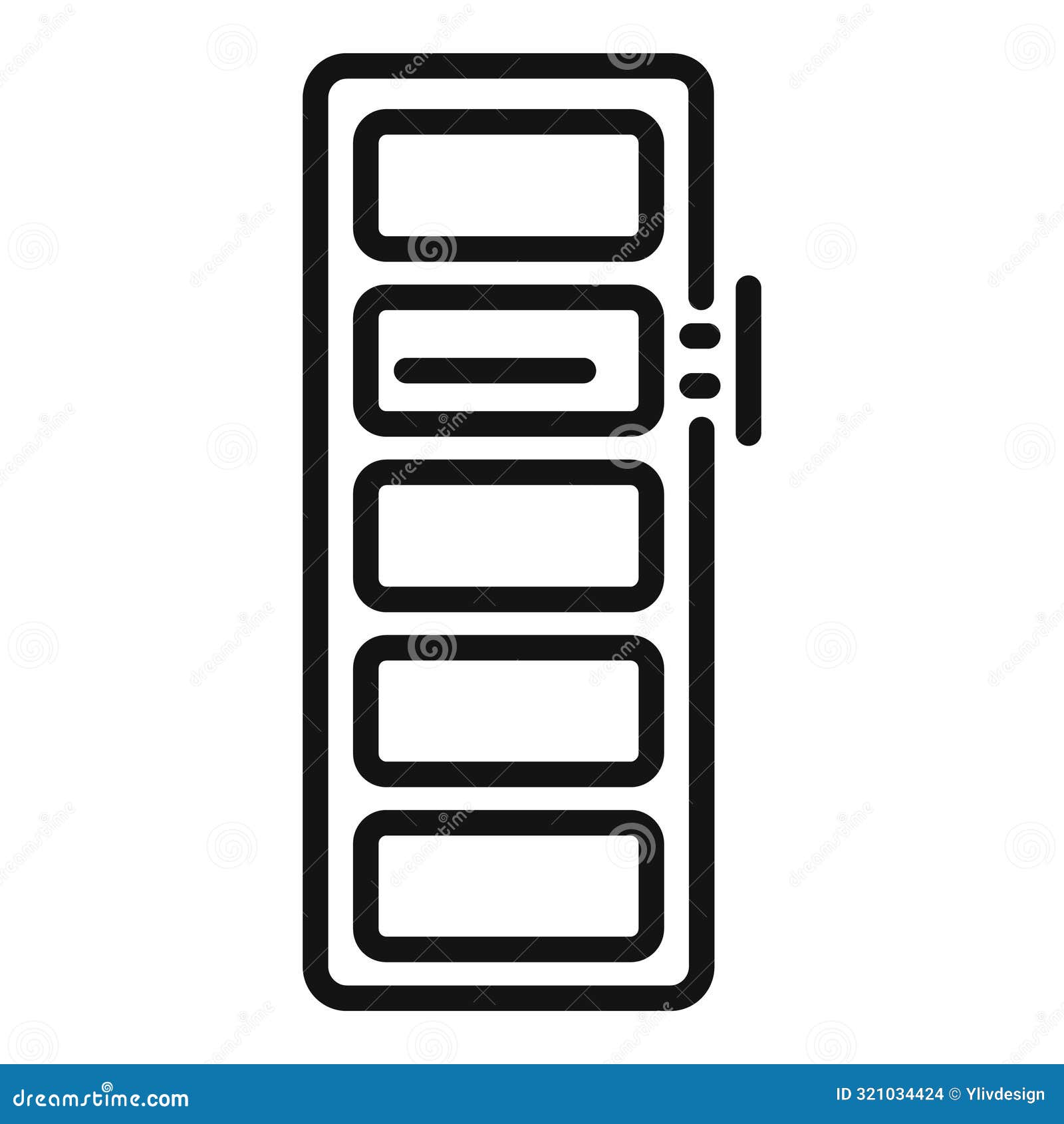 Server Rack Being Accessed Icon Stock Vector - Illustration of online ...