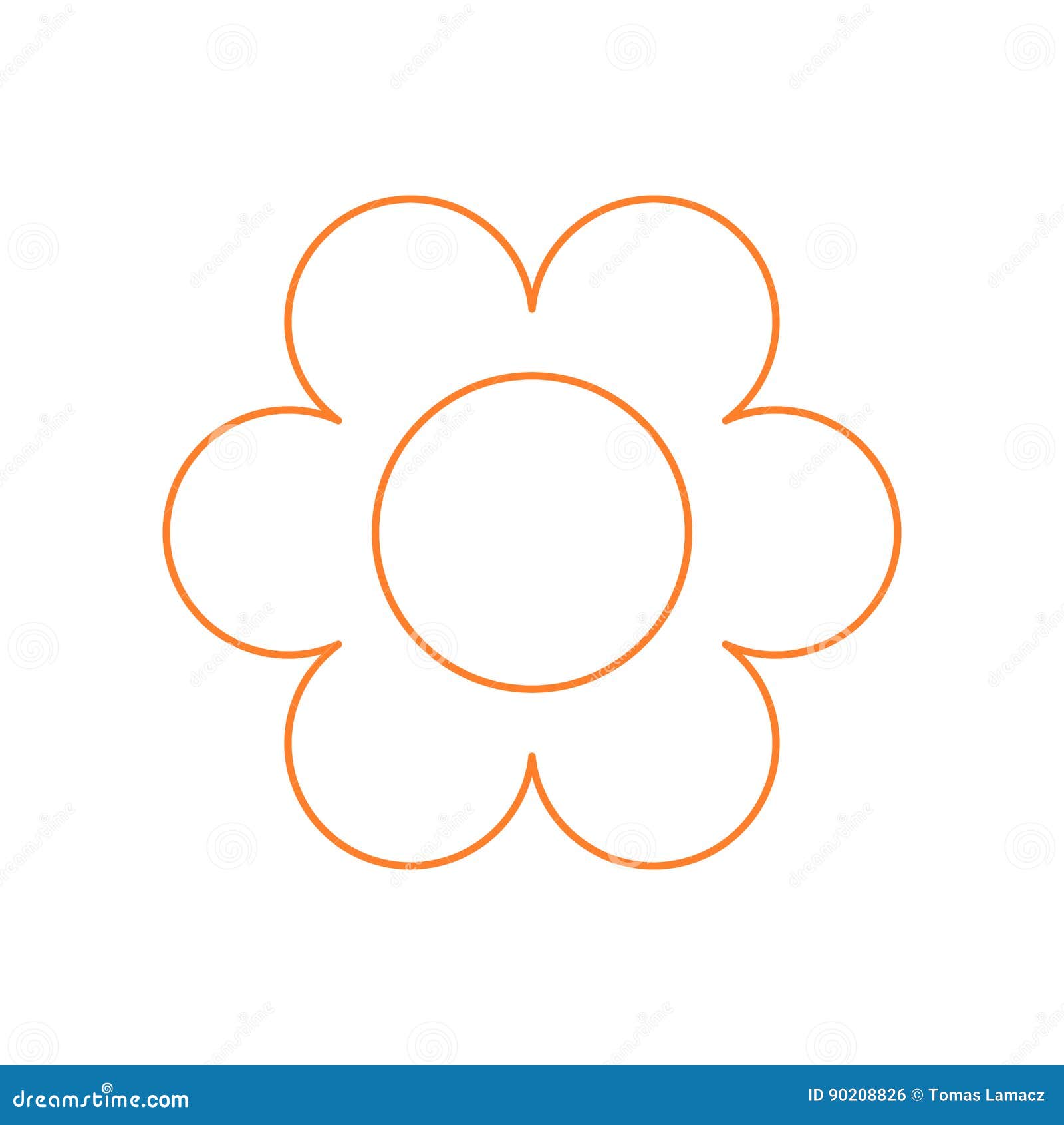 Simple Icon / Symbol of Flower Bloom Stock Vector - Illustration of ...