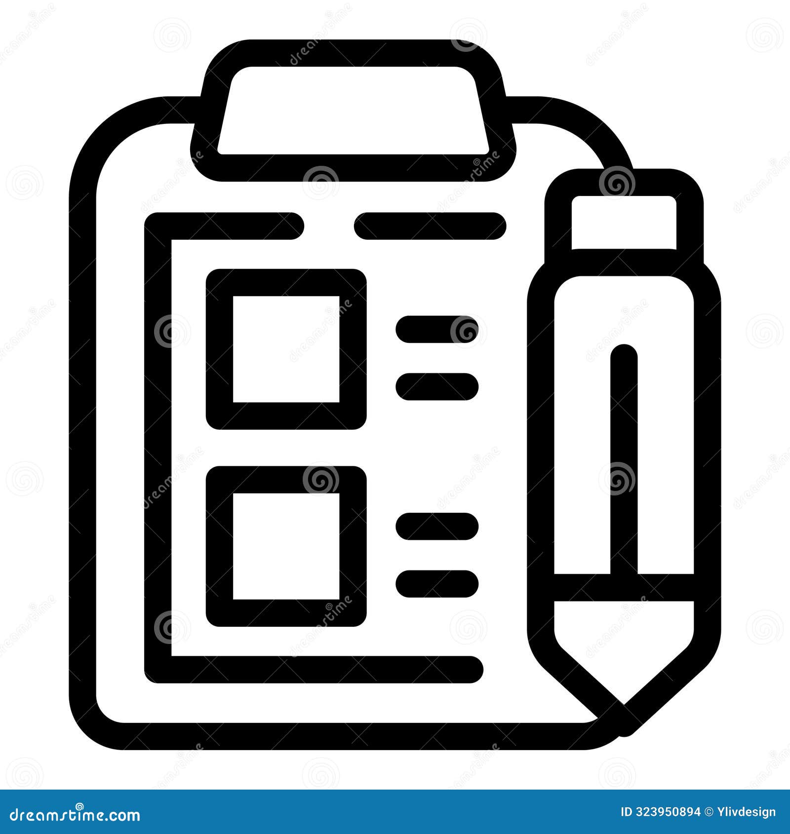 Pencil Taking Notes On Checklist Completing Tasks Ticking Off Boxes ...