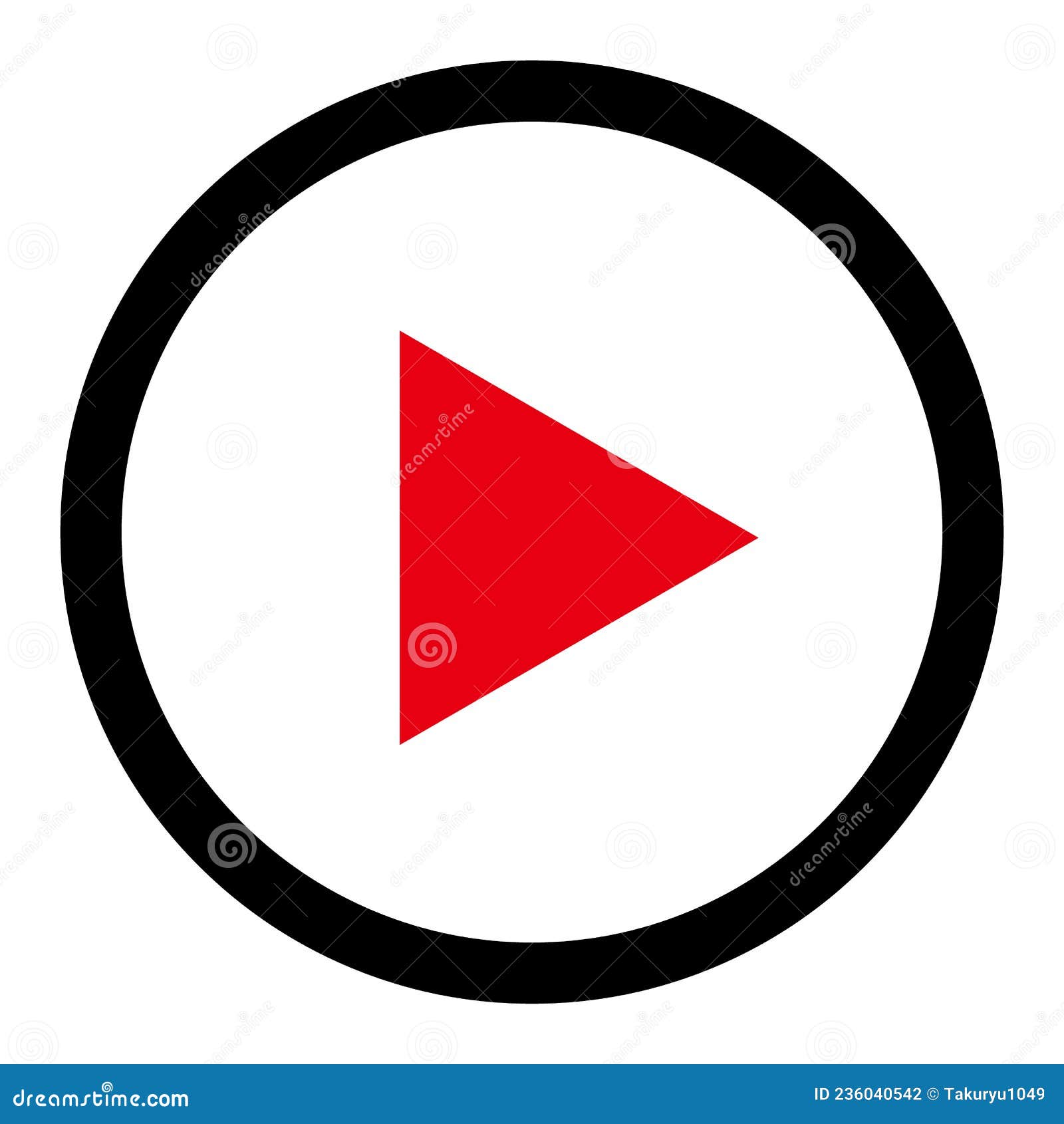 Simple Flat Design Play Button Icon. Vector. Stock Vector ...