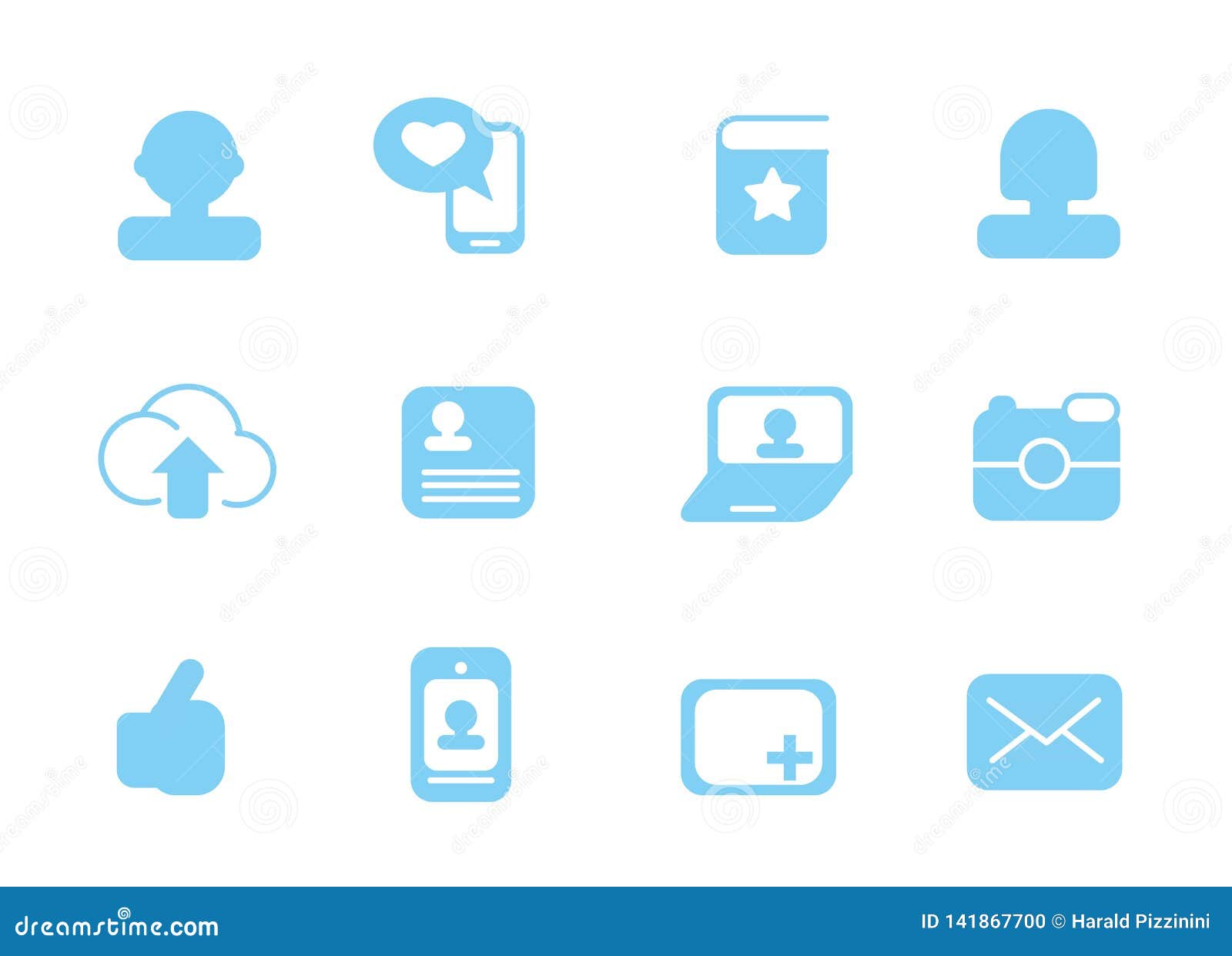 Simple icons for web use stock illustration. Illustration of online ...