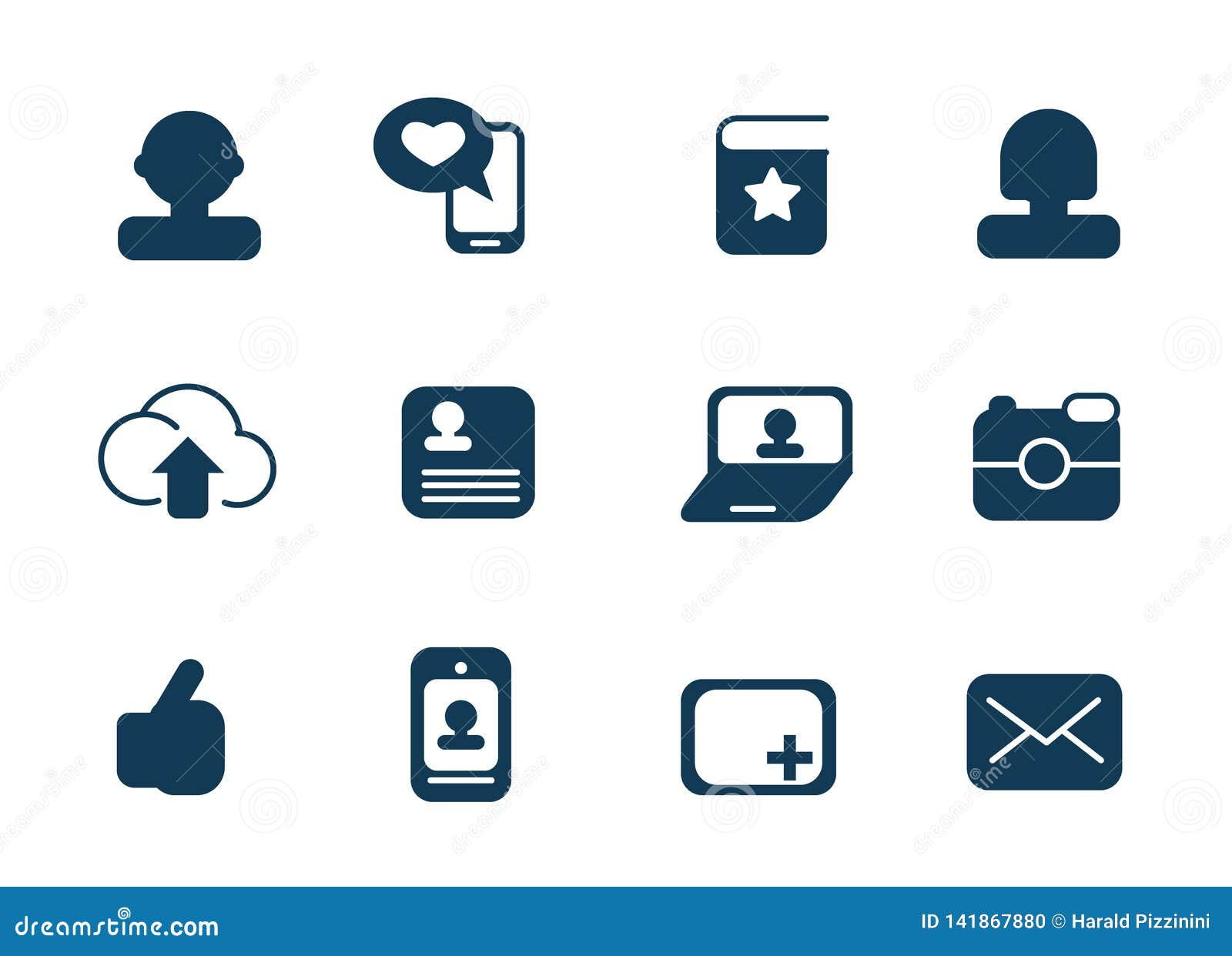 Simple icons for web use stock illustration. Illustration of favourite ...