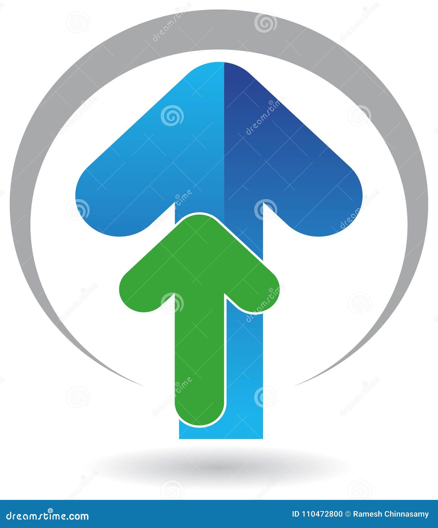 Company Logo with Arrow Logo Design Stock Vector - Illustration of ...