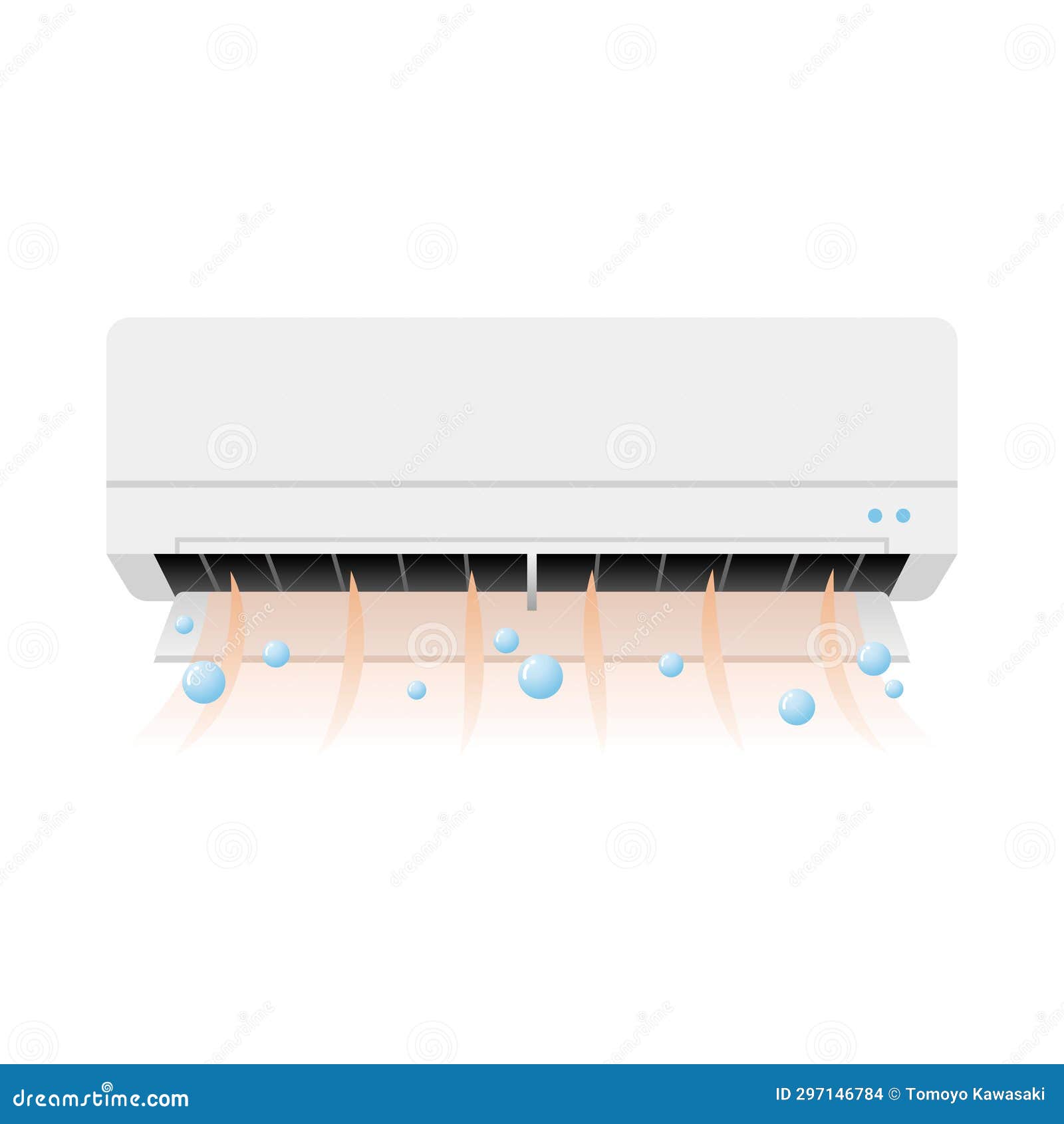 Simple Illustration _ Air Conditioner, Heating, Humidification, Air ...