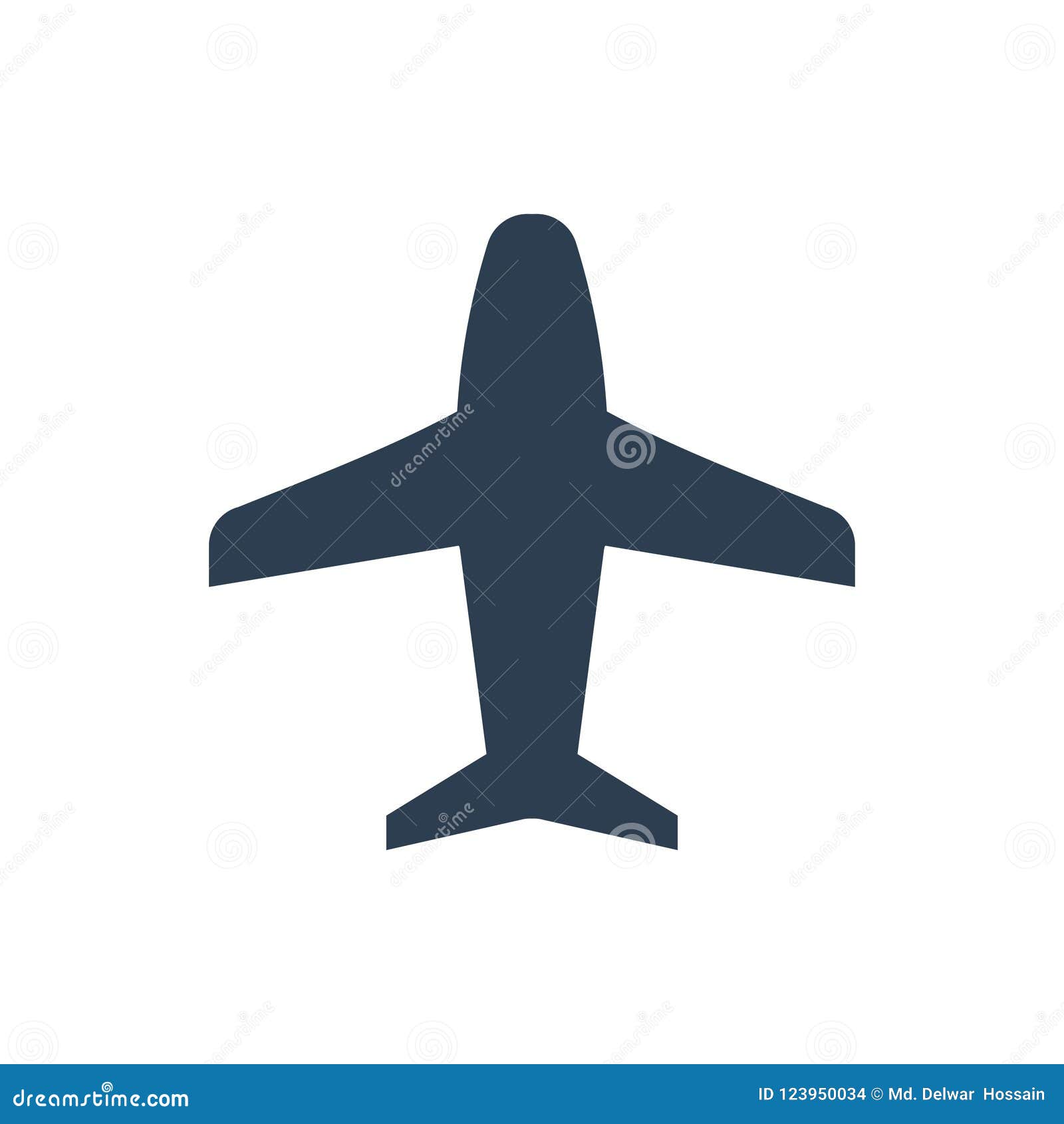 Airplane flight icon stock vector. Illustration of plane - 123950034
