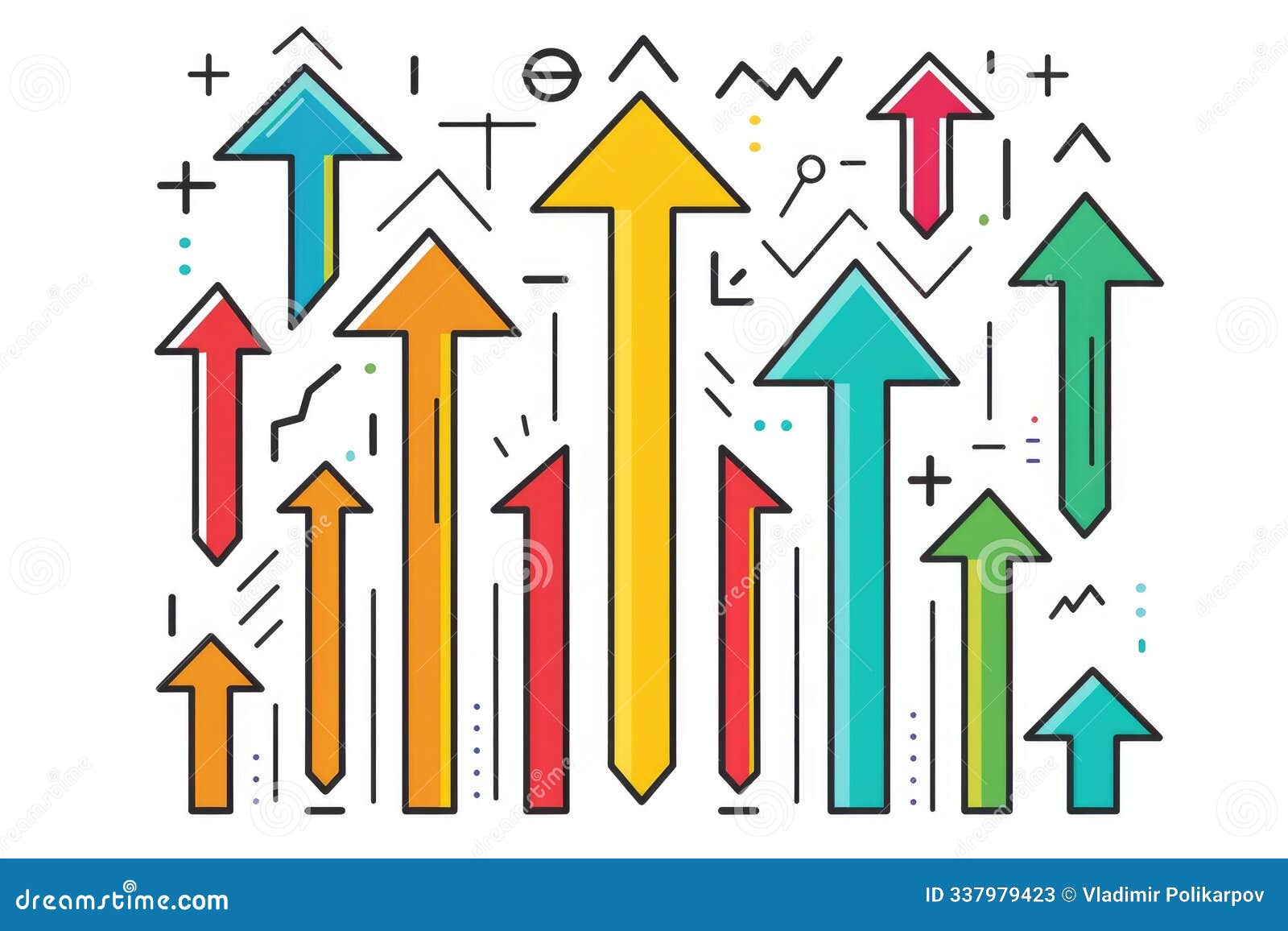 Simple Illustration of Arrows Pointing Different Directions, Suitable ...