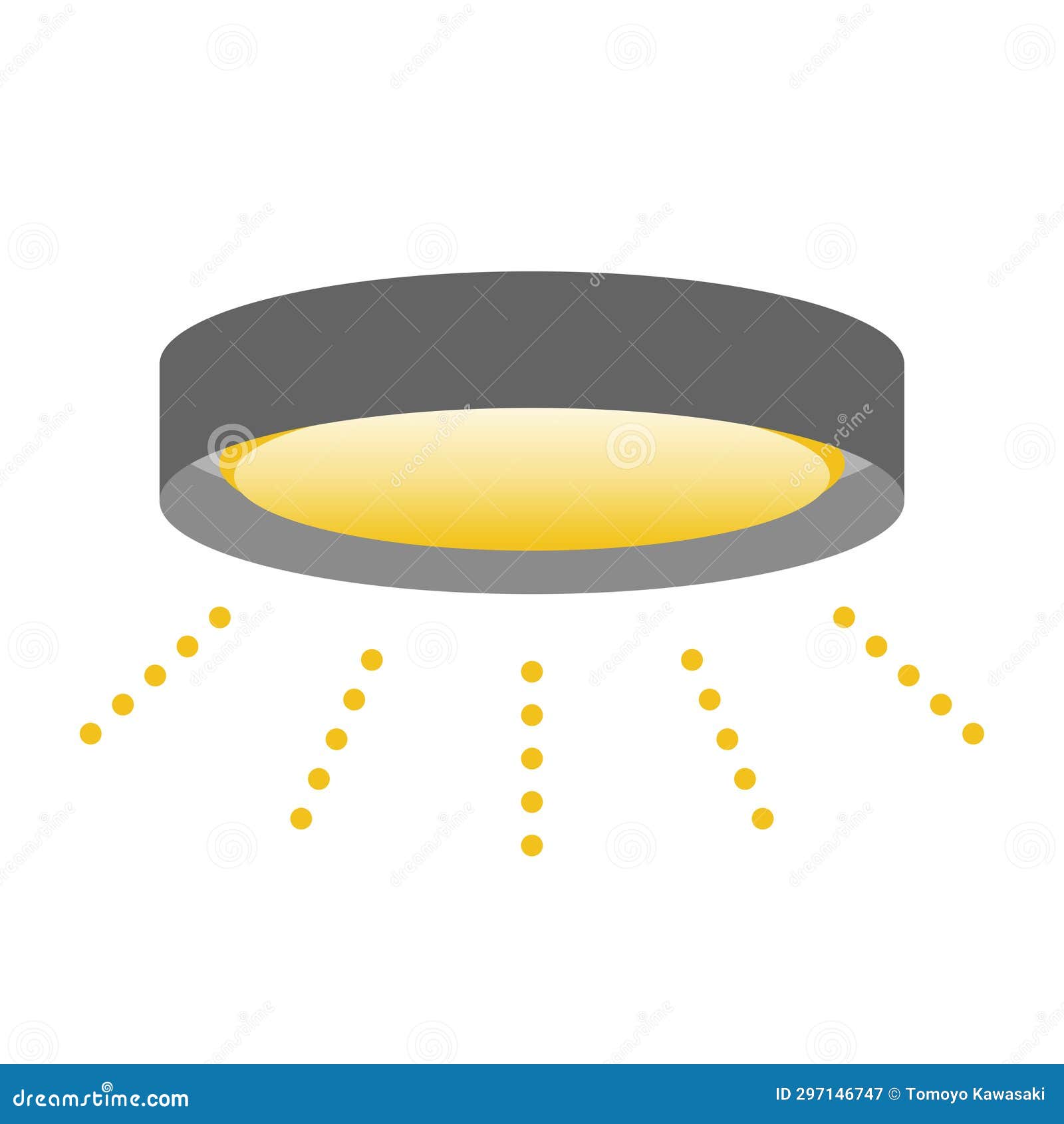 Simple Illustration _ Black Ceiling Light, Turn Off Stock Illustration ...