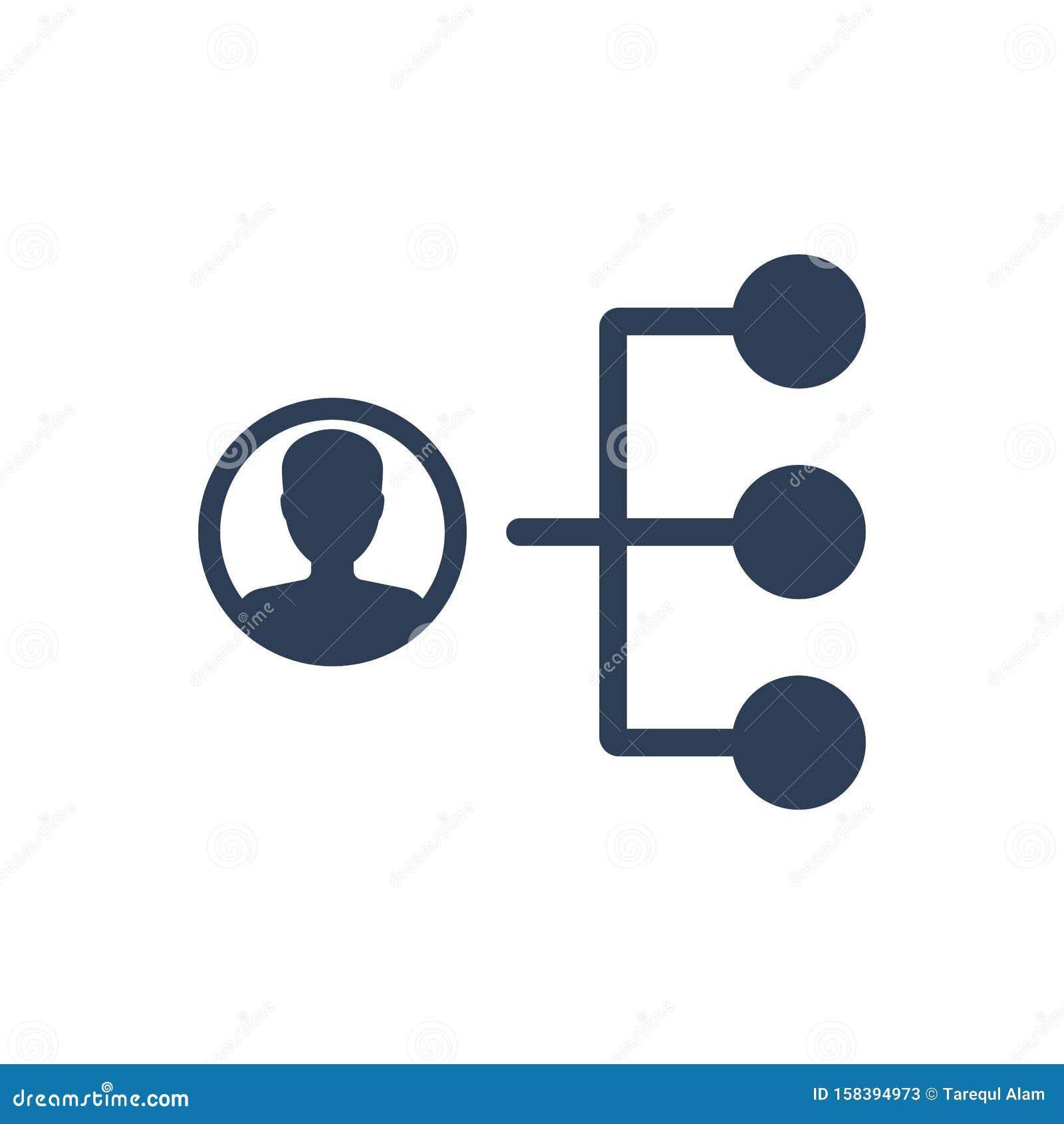 Business Hierarchy Icon stock illustration. Illustration of corporate ...