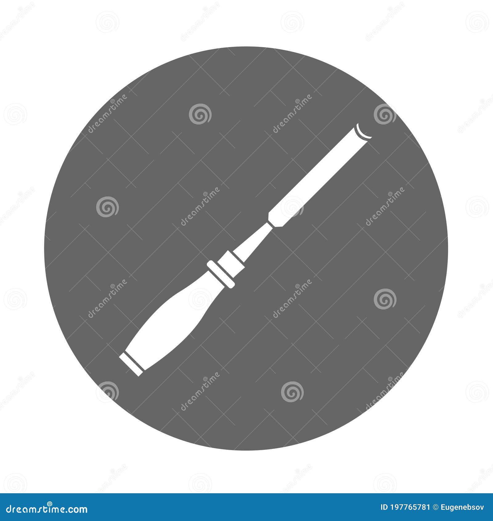 Simple Illustration of Chisel Concept of Work Tools for Design Stock ...
