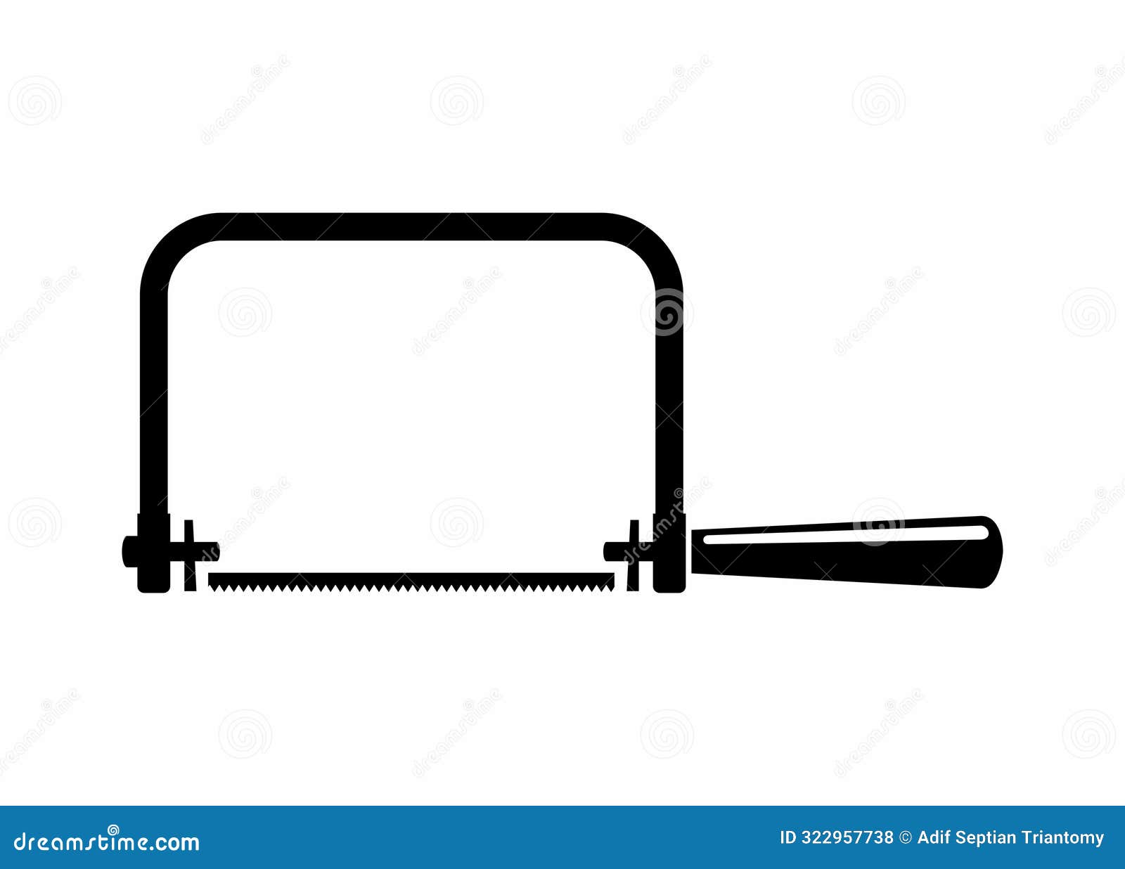 Coping Saw. Simple Illustration In Black And White. | CartoonDealer.com ...