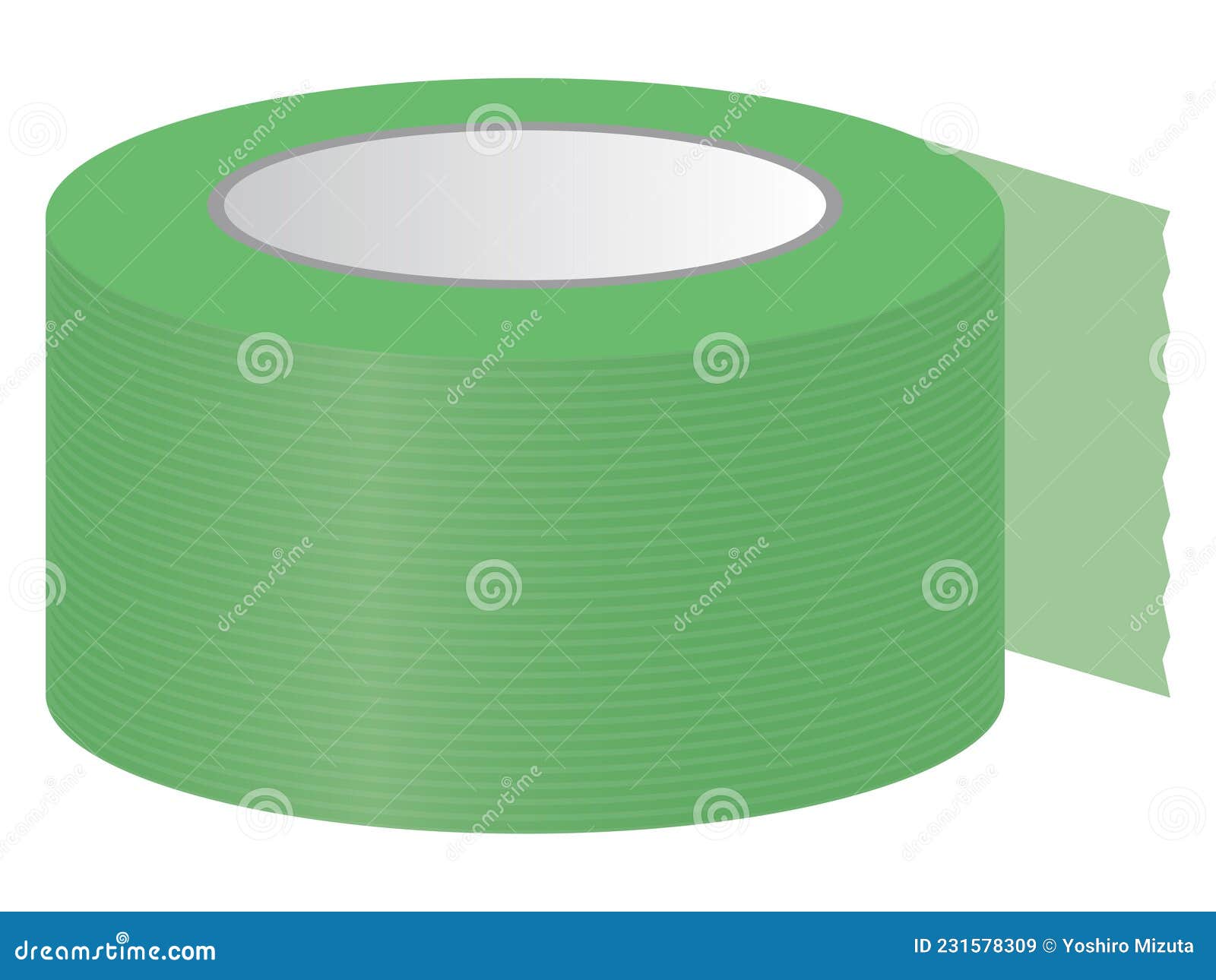Simple Illustration Of Curing Tape Cartoon Vector | CartoonDealer.com ...