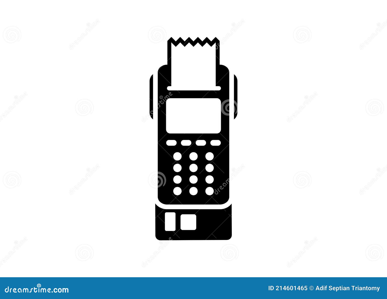 EDC Machine. Simple Illustration in Black and White. Stock Vector ...