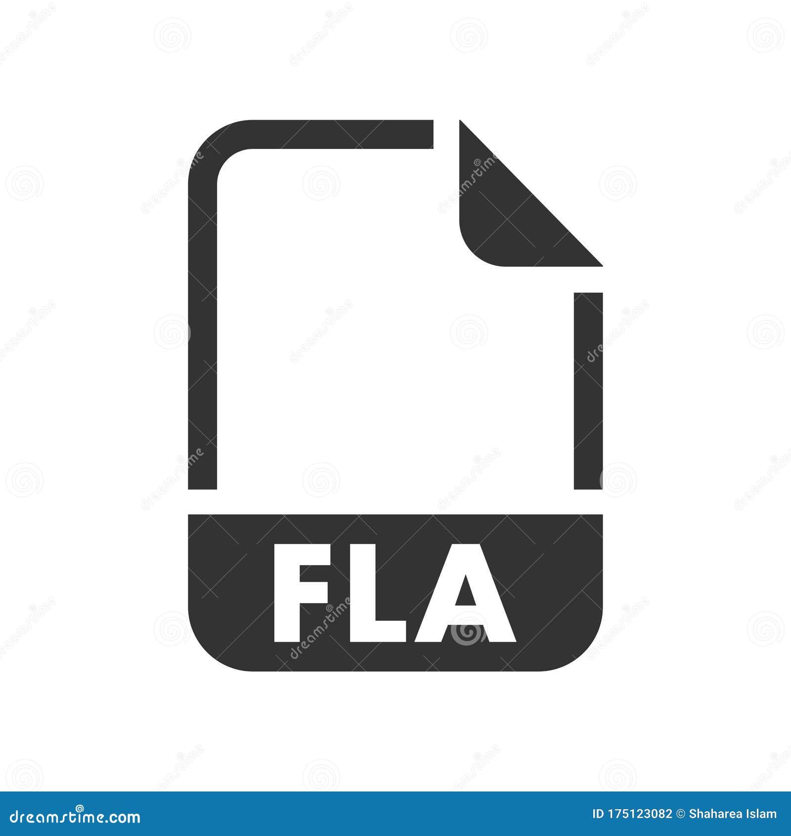 FLA File format icon stock vector. Illustration of extension - 175123082