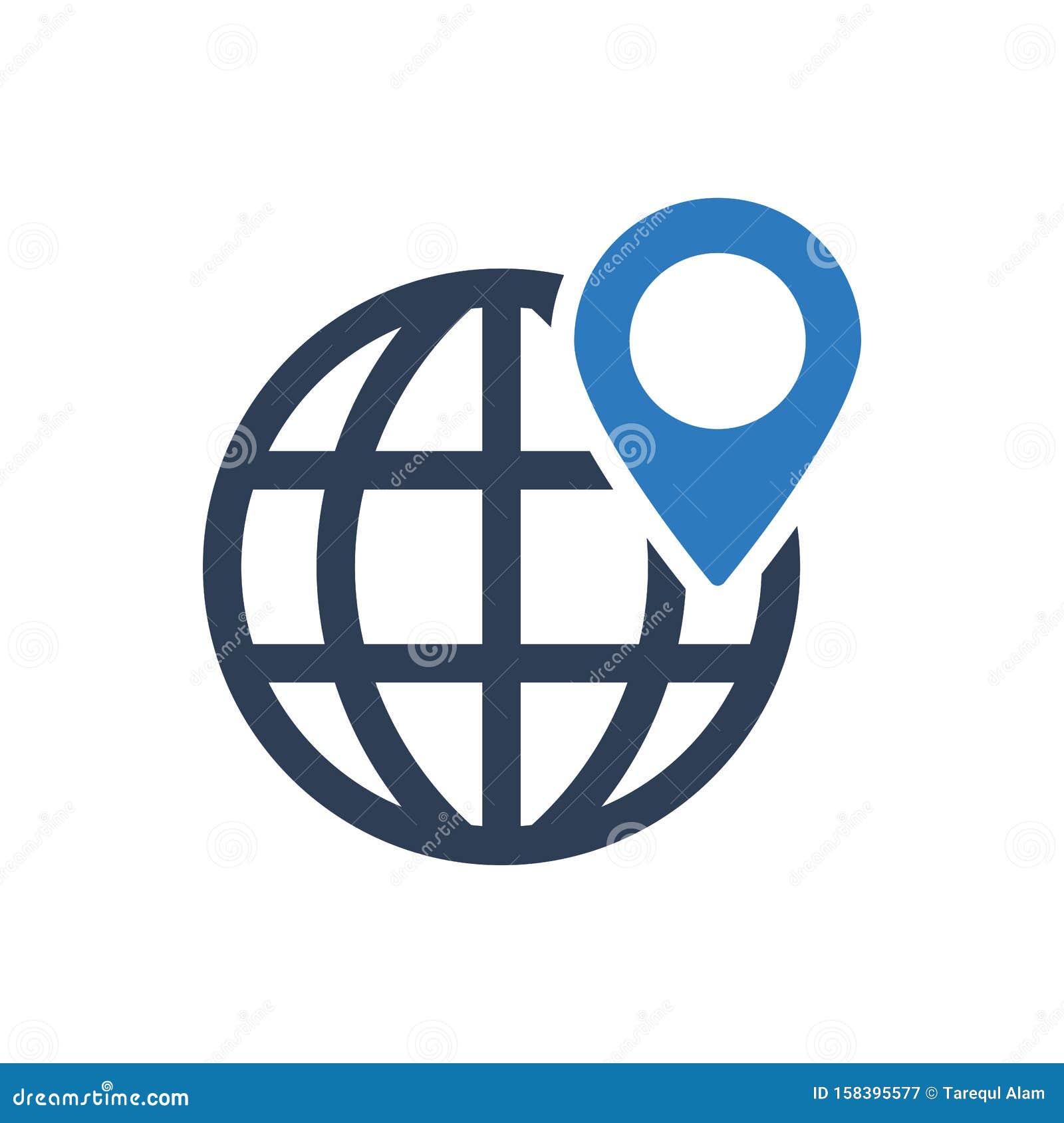 Global Location Icon stock illustration. Illustration of navigation ...