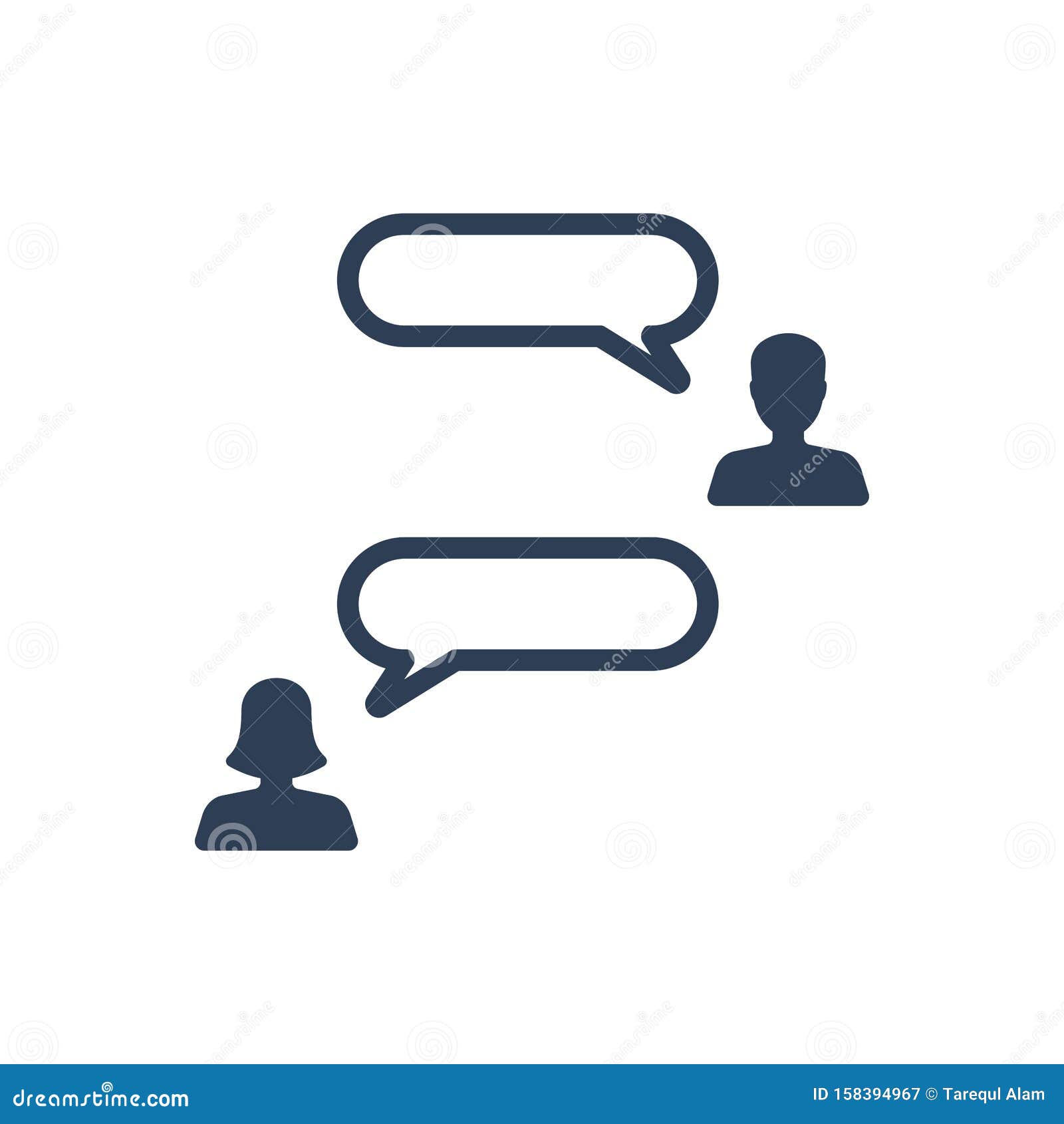 Group Chat Icon stock illustration. Illustration of discussion - 158394967