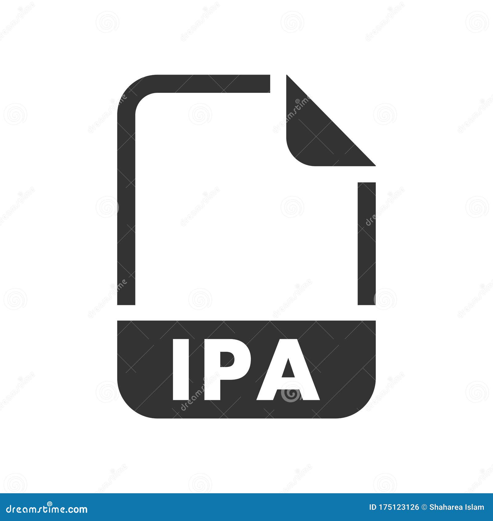 IPA File Format Icon Vector Illustration | CartoonDealer.com #175123126