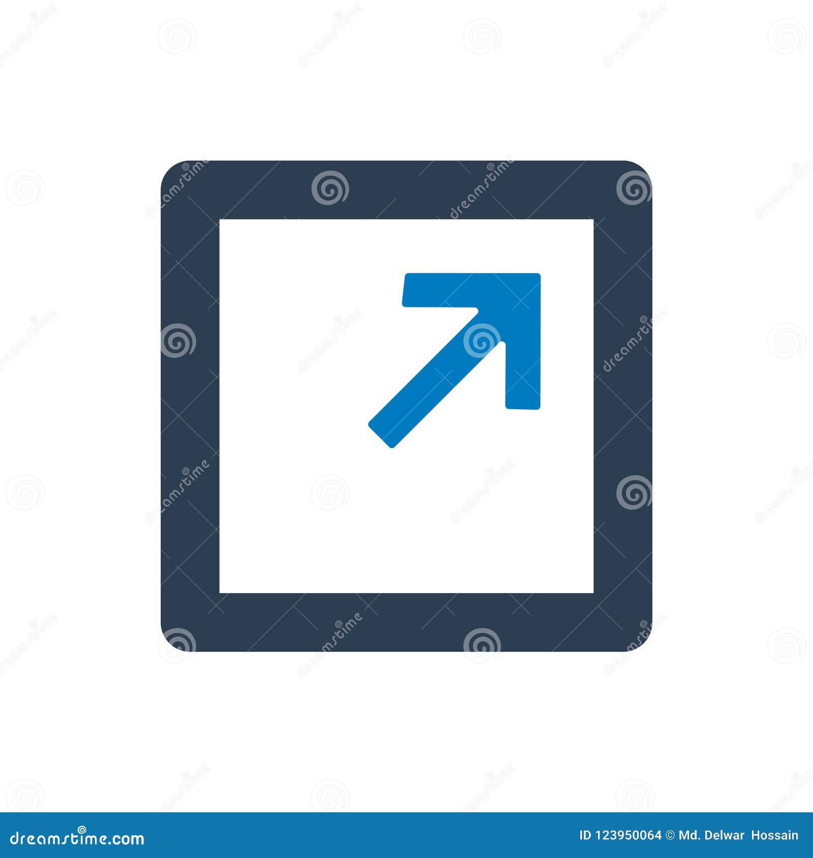 Maximize Window Icon stock vector. Illustration of symbol - 123950064