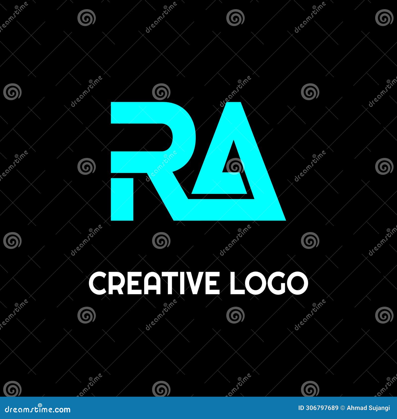 Simple Illustration of the RA Logo for Office Names Stock Illustration ...