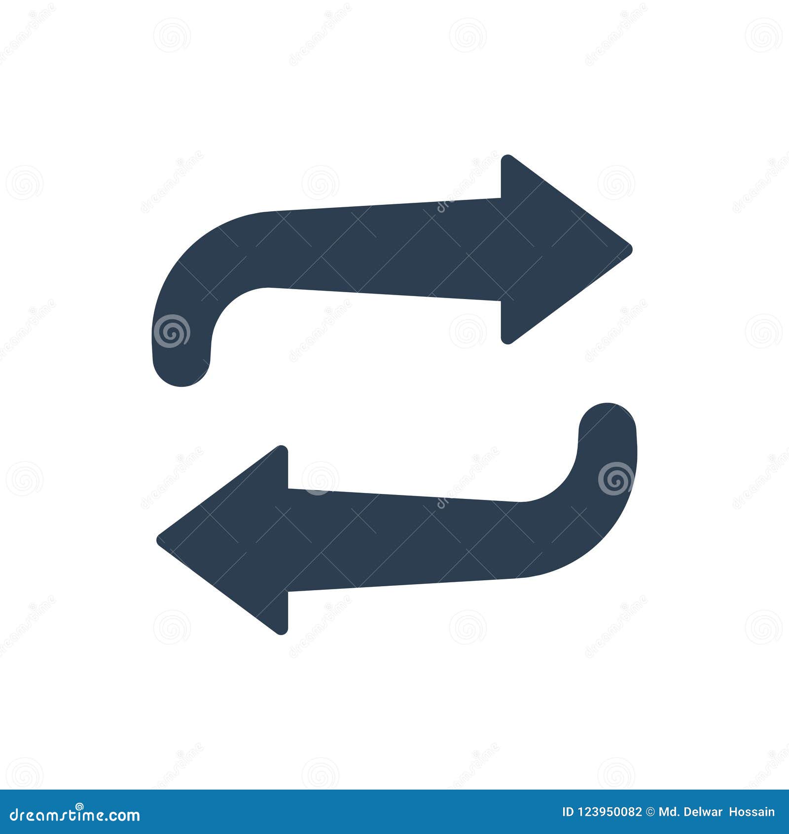 Reload Arrow Icon stock vector. Illustration of sign - 123950082