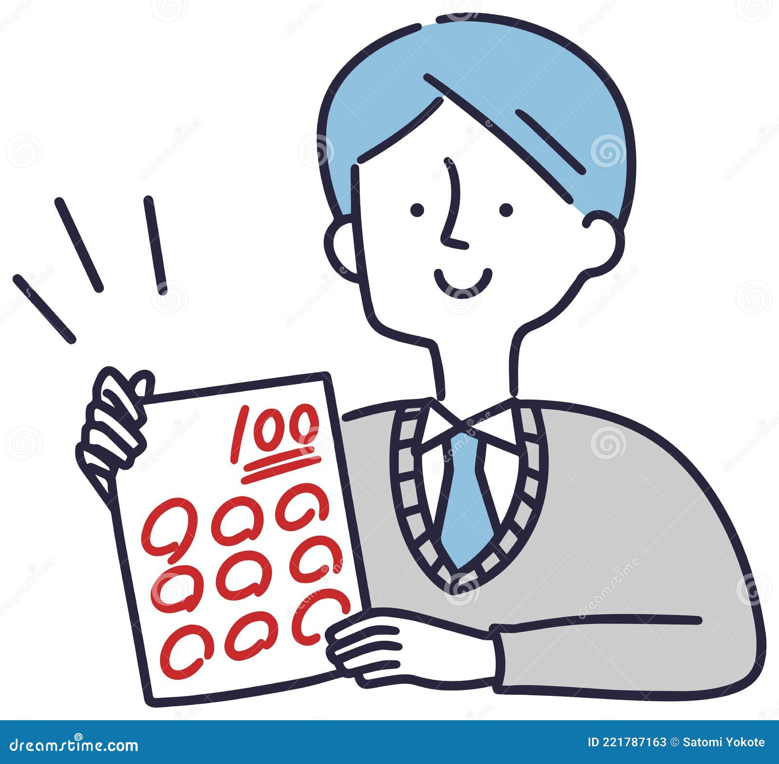 Perfect Score V2 Cartoon Vector | CartoonDealer.com #60403241