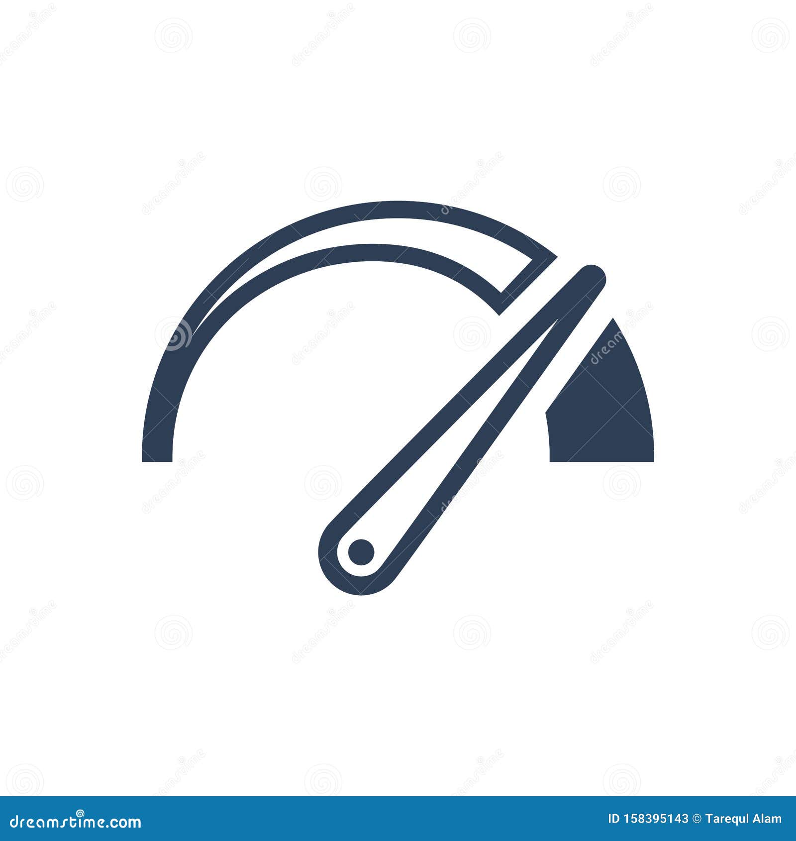 Speedometer, Productivity Icon Stock Illustration - Illustration of ...