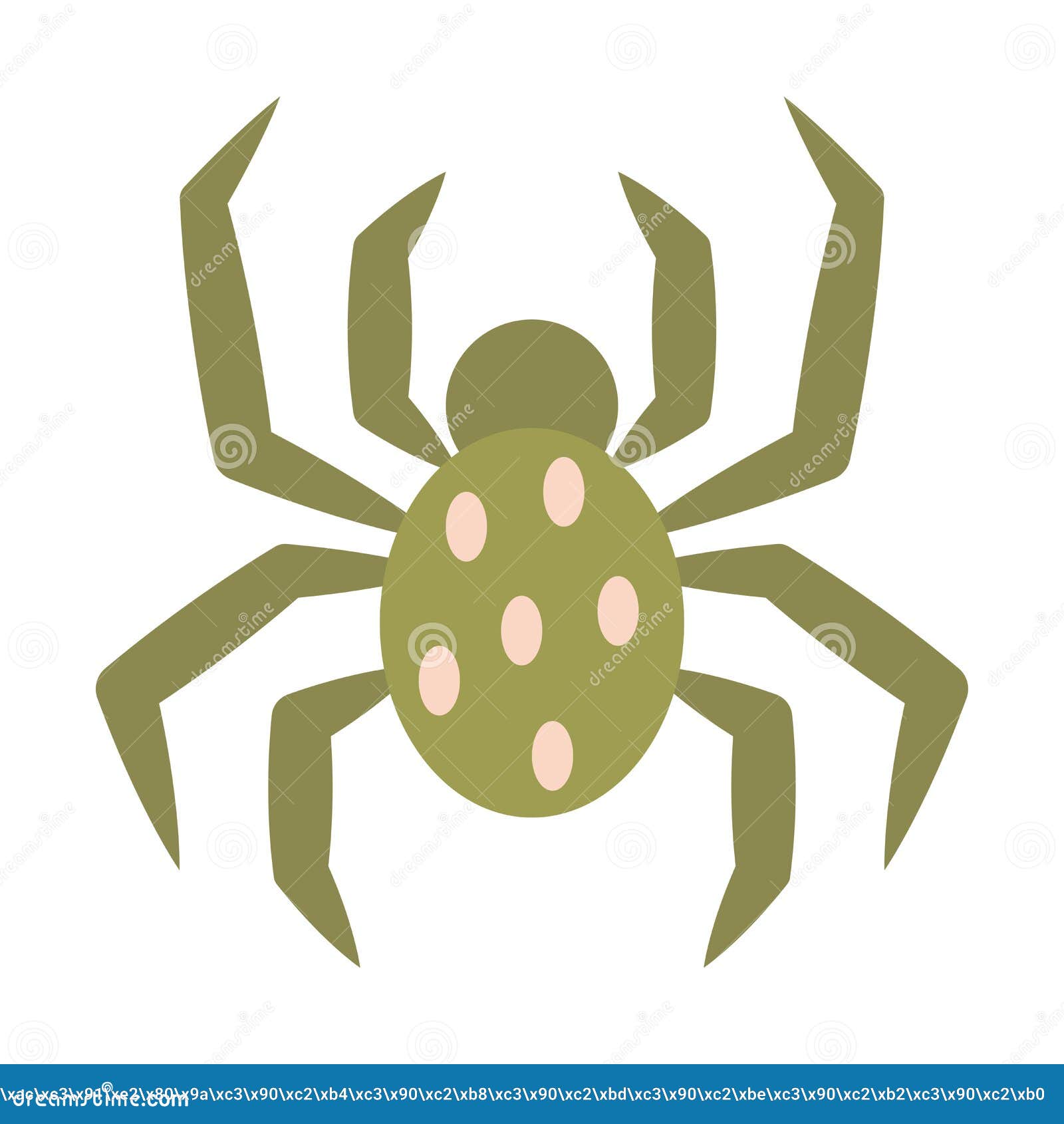 Simple Illustration of a Spider on a White Background Stock Vector - Illustration of graphic ...