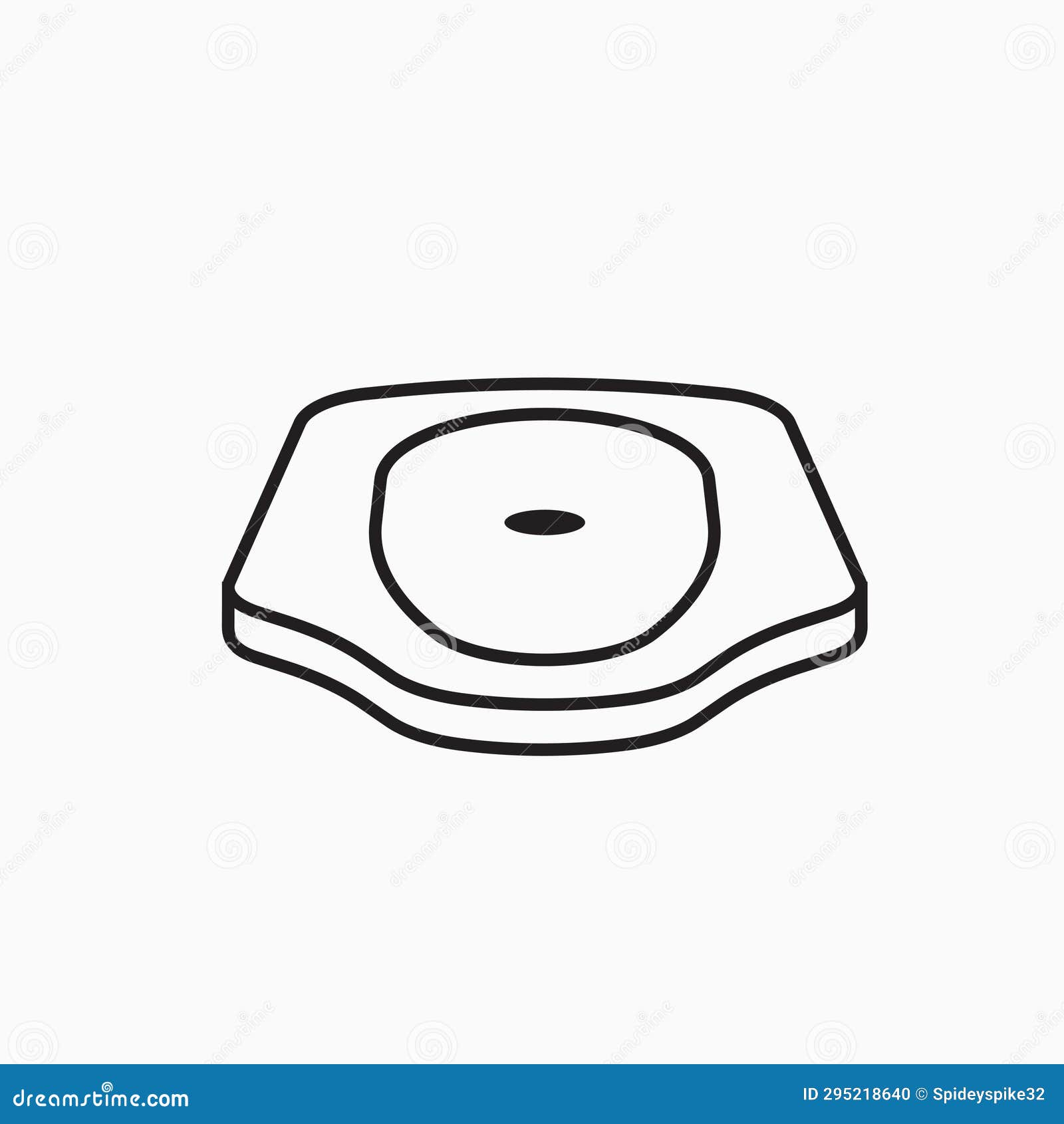 Simple Illustration of Squat Toilet. Isolated Vector Illustration Stock ...