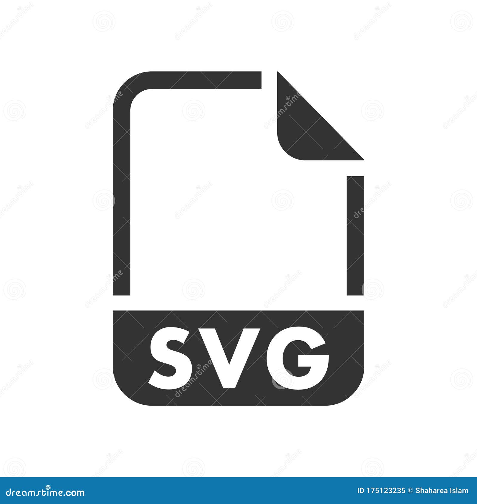 SVG File format icon stock vector. Illustration of format - 175123235