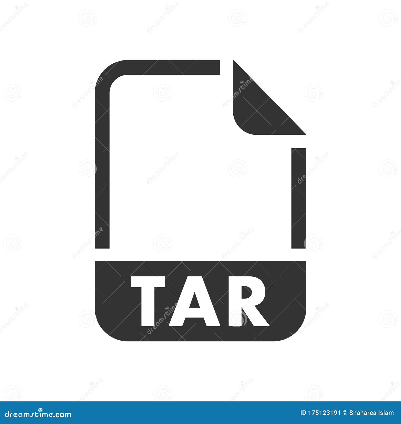 TAR File format icon stock vector. Illustration of file - 175123191