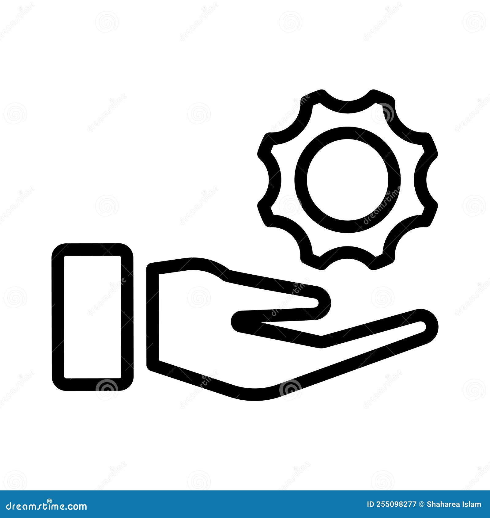 Technical support icon stock vector. Illustration of technical - 255098277