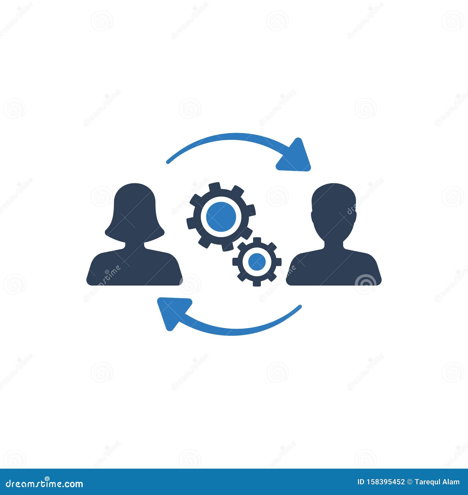 Technical Support Team Icon Stock Illustration - Illustration of group ...