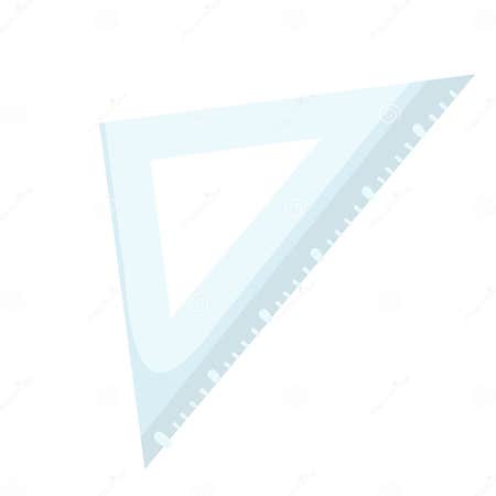 Simple Illustration of a Triangular Ruler, Stationery Concept ...