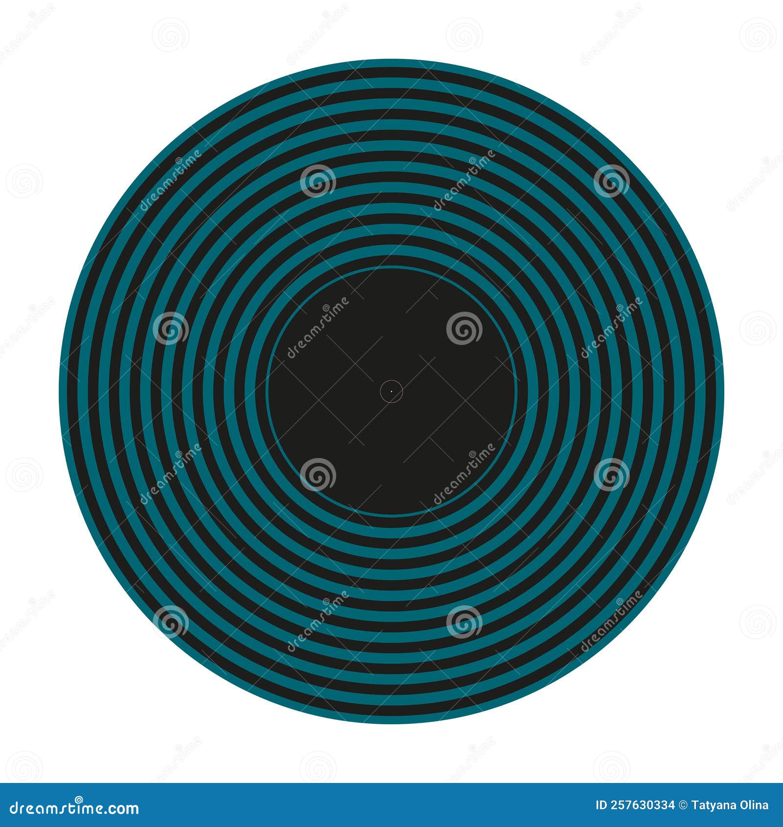 Simple Vector Illustration of a Vintage Retro Plate Stock Vector ...