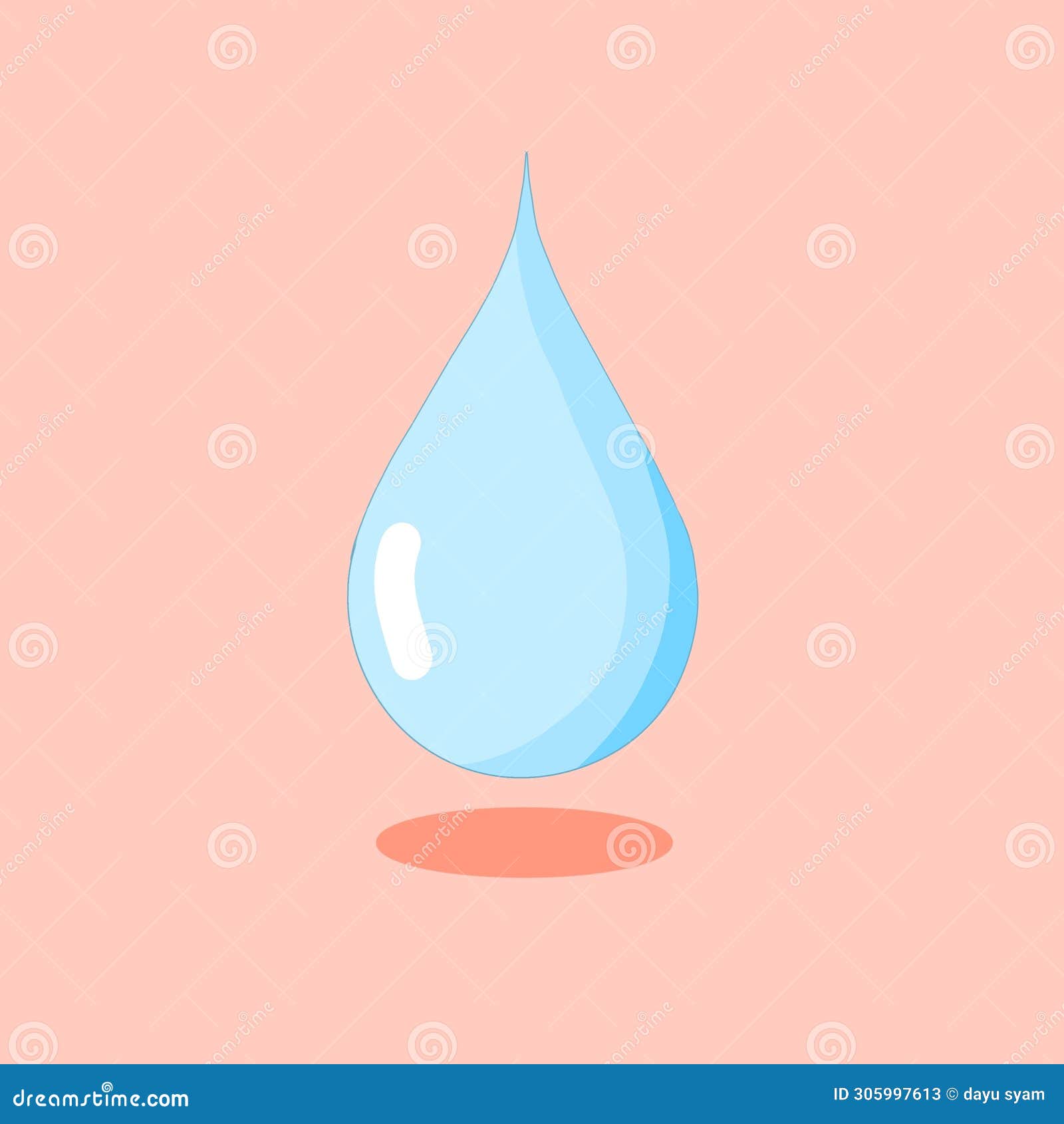 Simple Illustration of Water Droplets Stock Illustration - Illustration ...