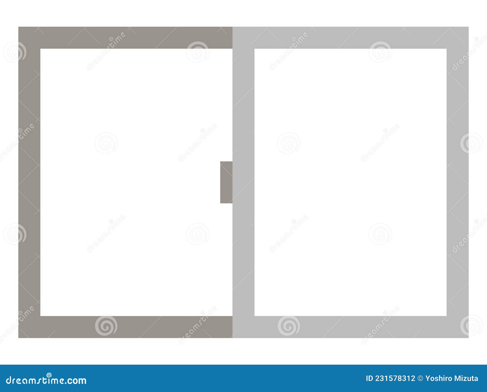 Simple Illustration of Window Glass Stock Vector - Illustration of ...